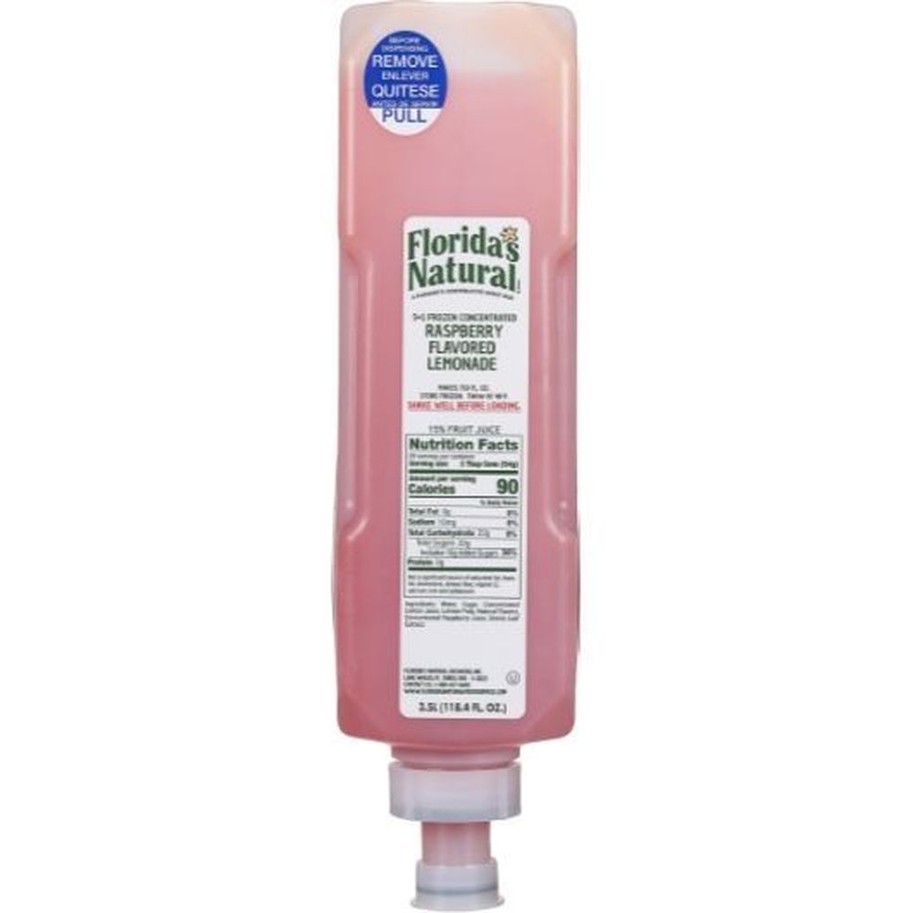 Florida's Natural 5 Plus 1 Raspberry Flavored Lemonade, 3.5 Liter -- 3 ...