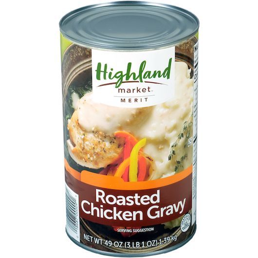 Highland Market Merit Roasted Chicken Gravy, 49 Ounce -- 12 per case