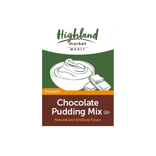 Highland Market Chocolate Flavored Instant Pudding Mix, 24 Ounce -- 12 ...