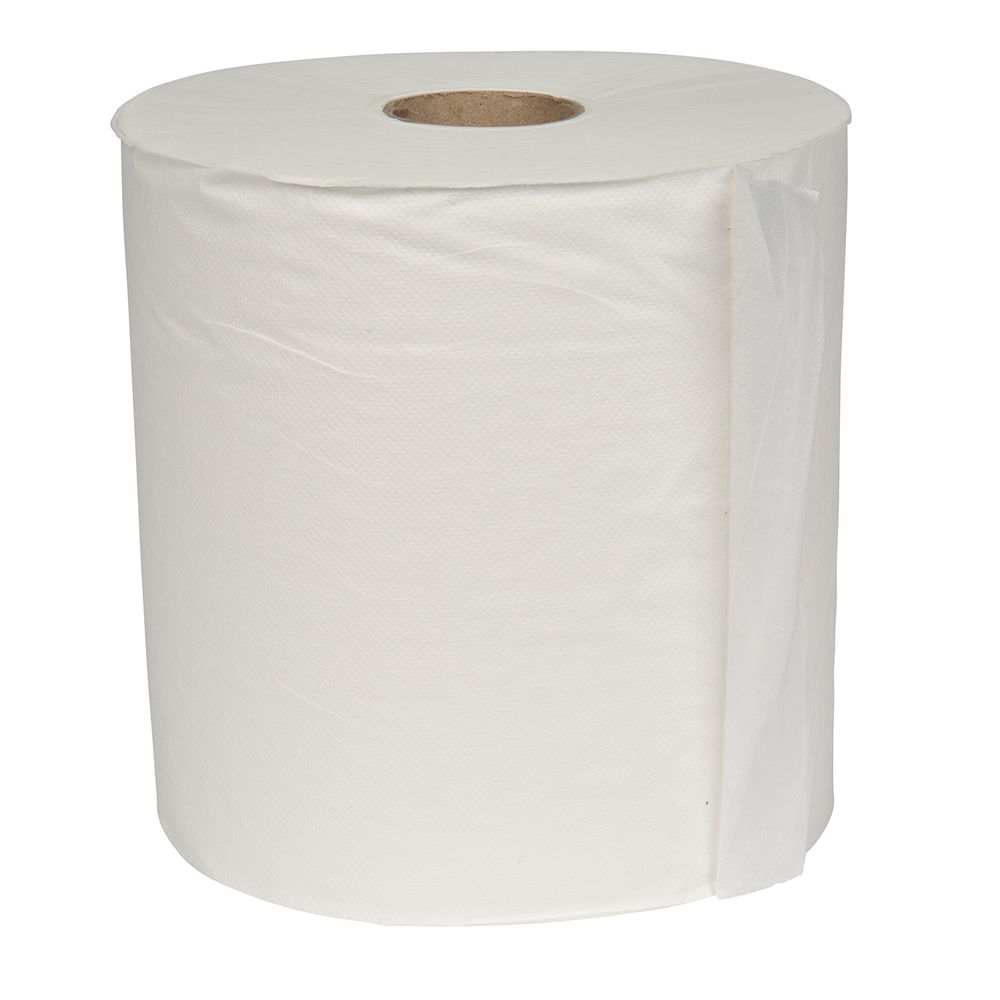 Companions Merit White 1 Ply Hardwound Roll Towel, 800 feet -- 6 per case