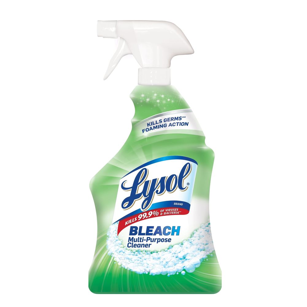 Lysol Multi Purpose Cleaner, 32 Ounce Trigger Spray with Bleach -- 12 ...