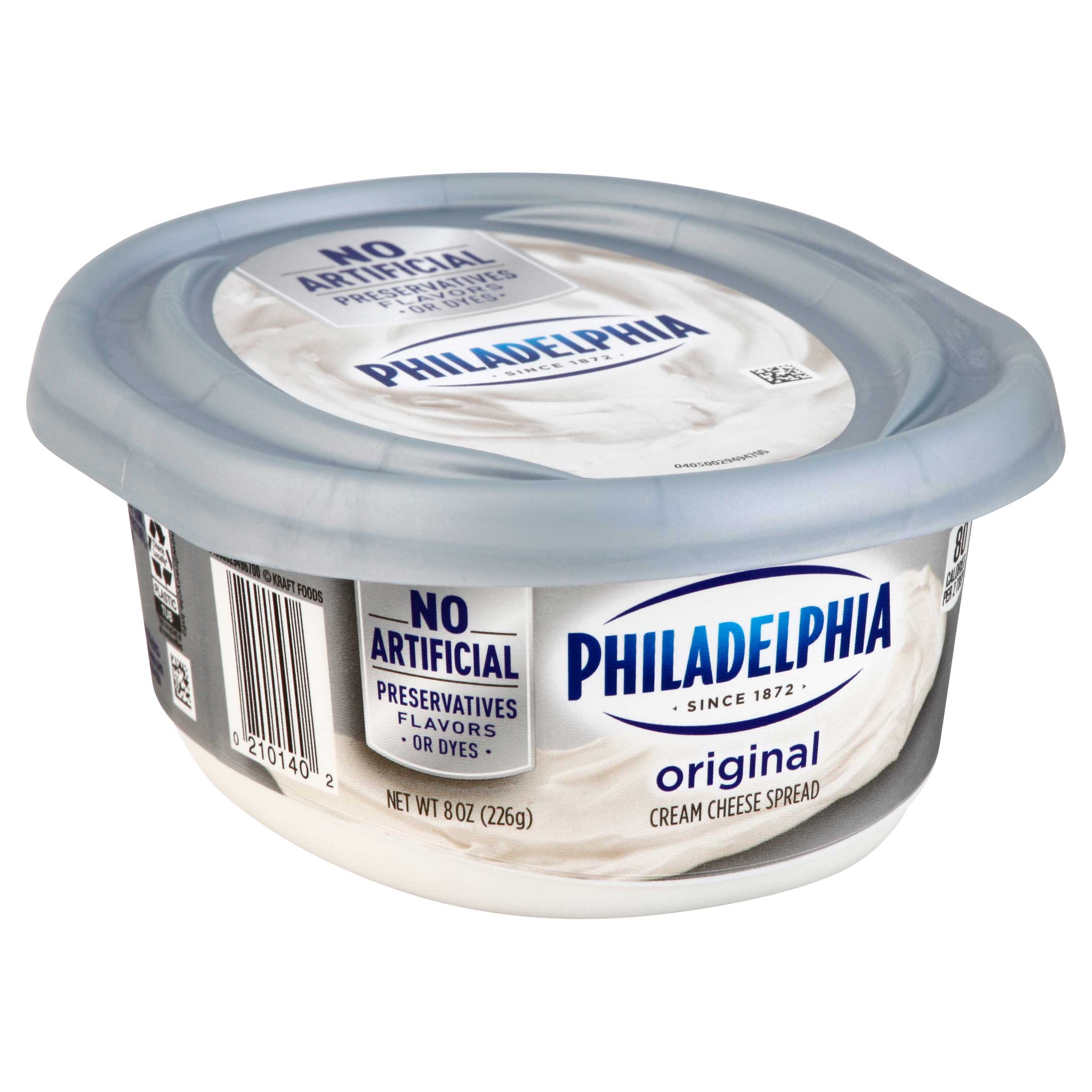 Philadelphia 8 ounce Original Cream Cheese, 8 Ounce -- 12 per case