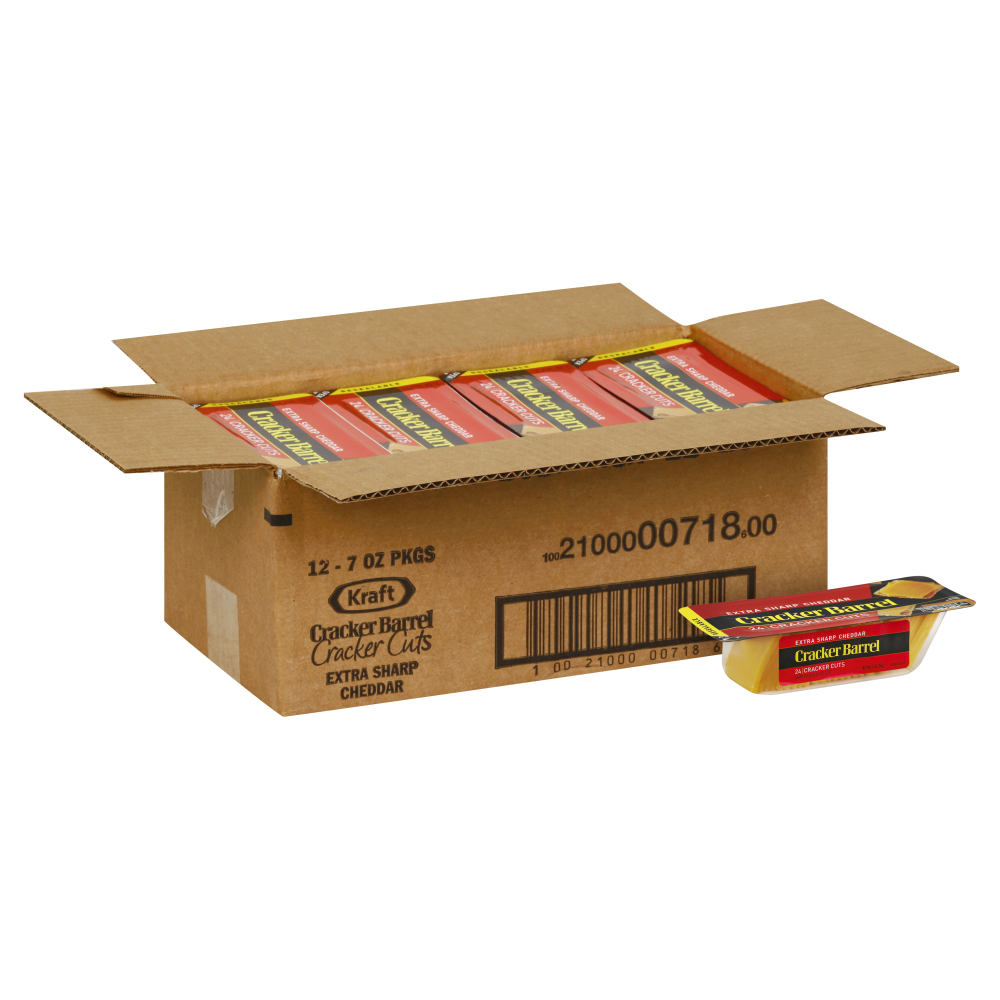 Cracker Barrel Cracker Cuts Extra Sharp Cheddar Case | FoodServiceDirect
