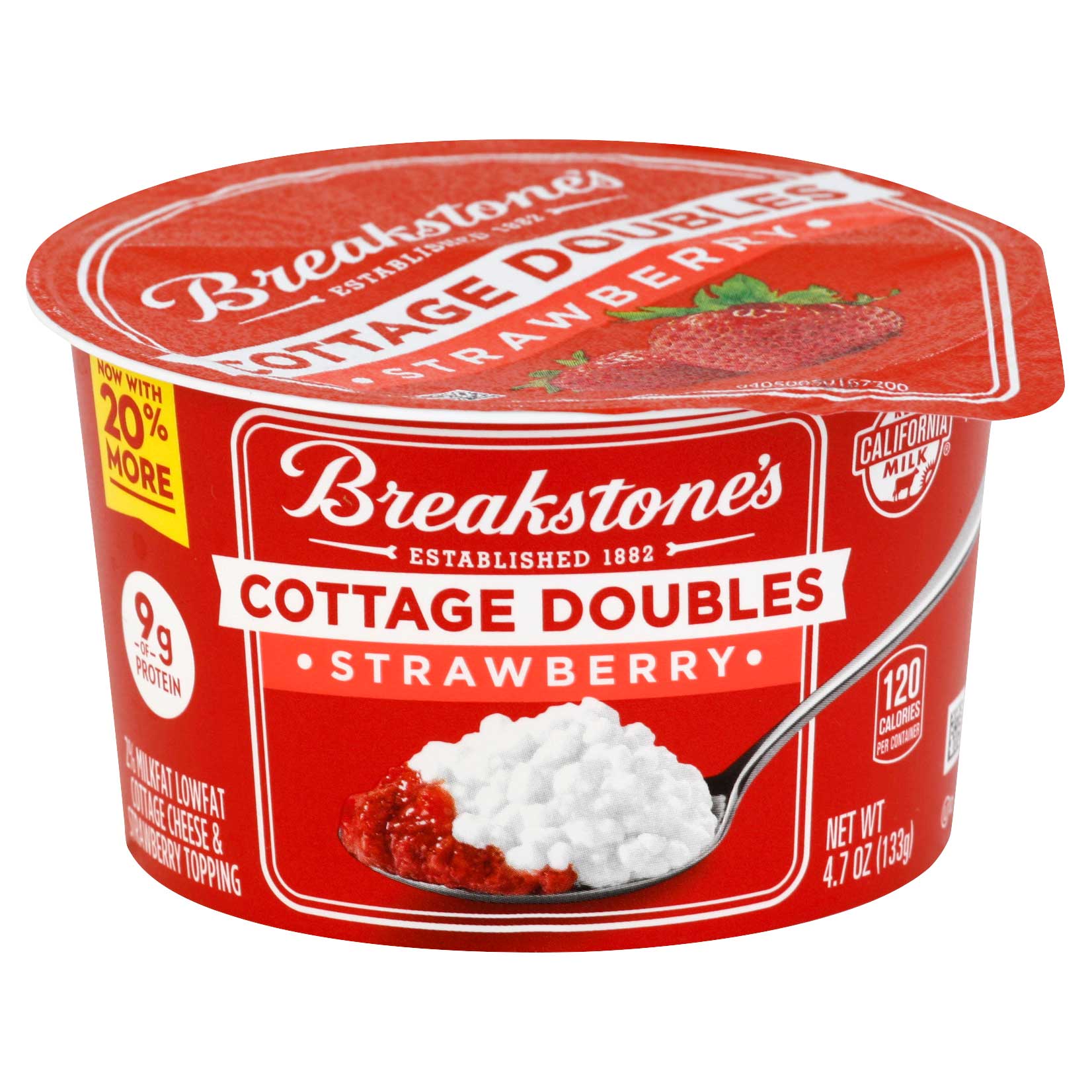 Breakstones Cottage Doubles Strawberry Cottage Cheese Case ...