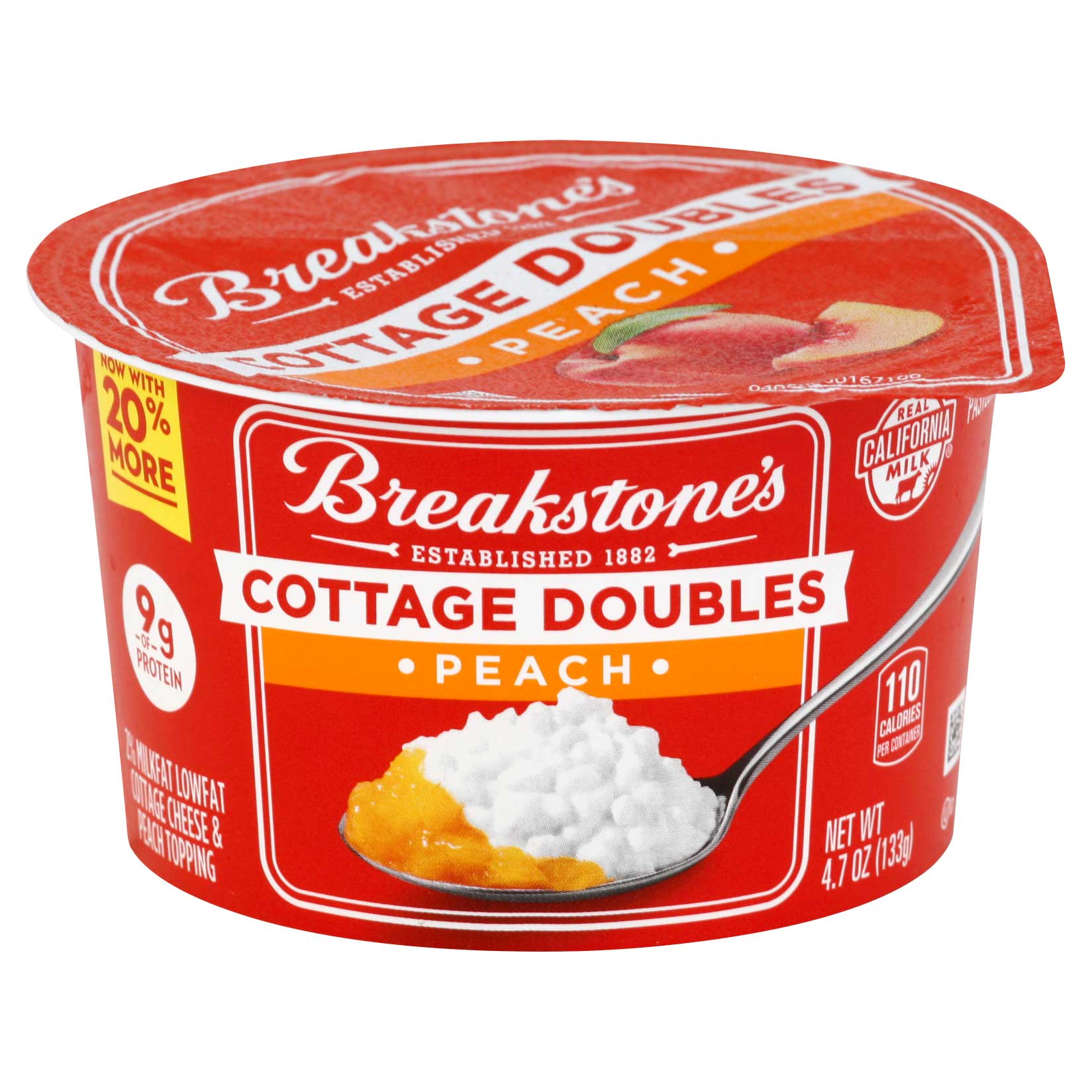Breakstones Cottage Doubles Peach Cottage Cheese Case | FoodServiceDirect