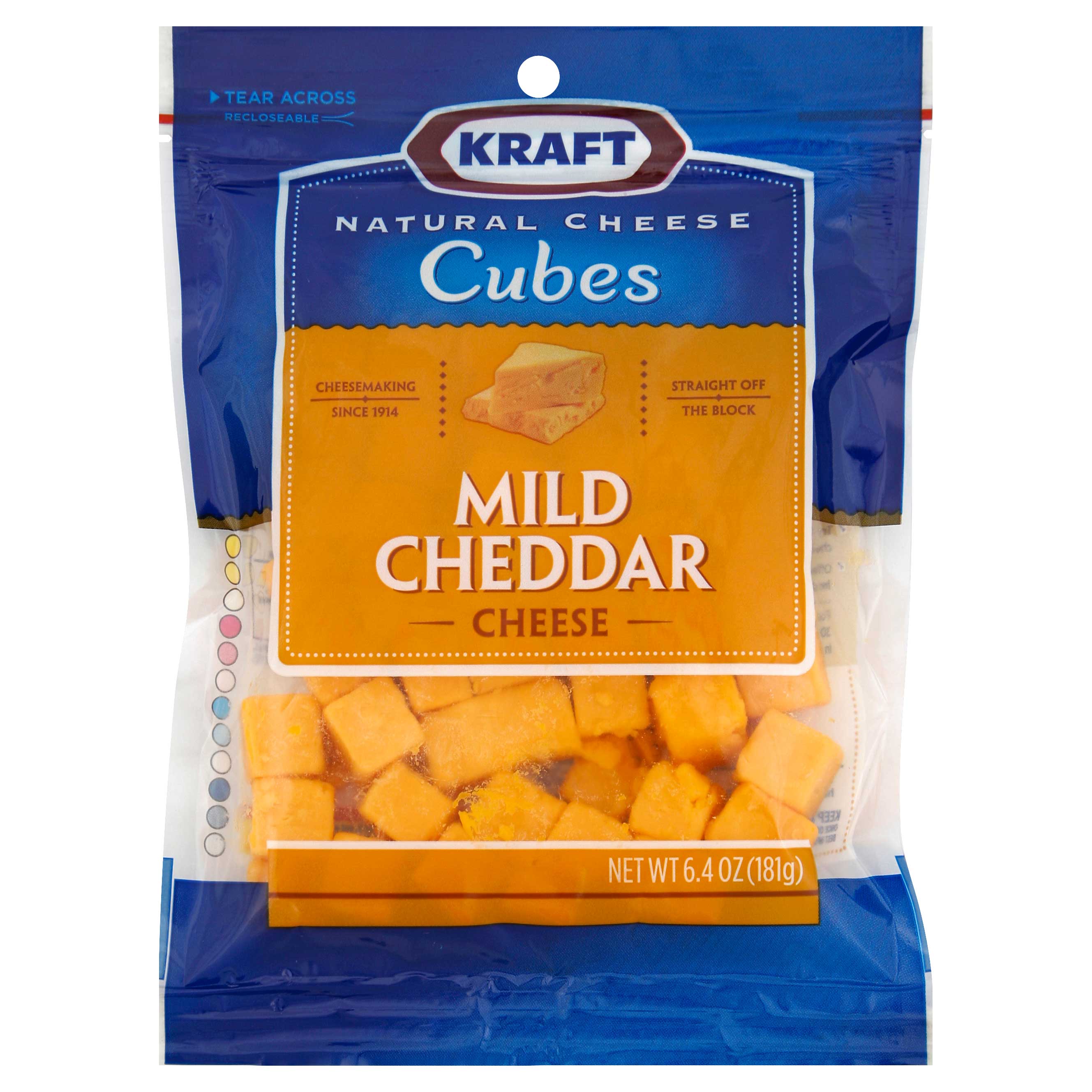 Kraft Natural Cheese Snacks Mild Cheddar Cheese Cube | FoodServiceDirect