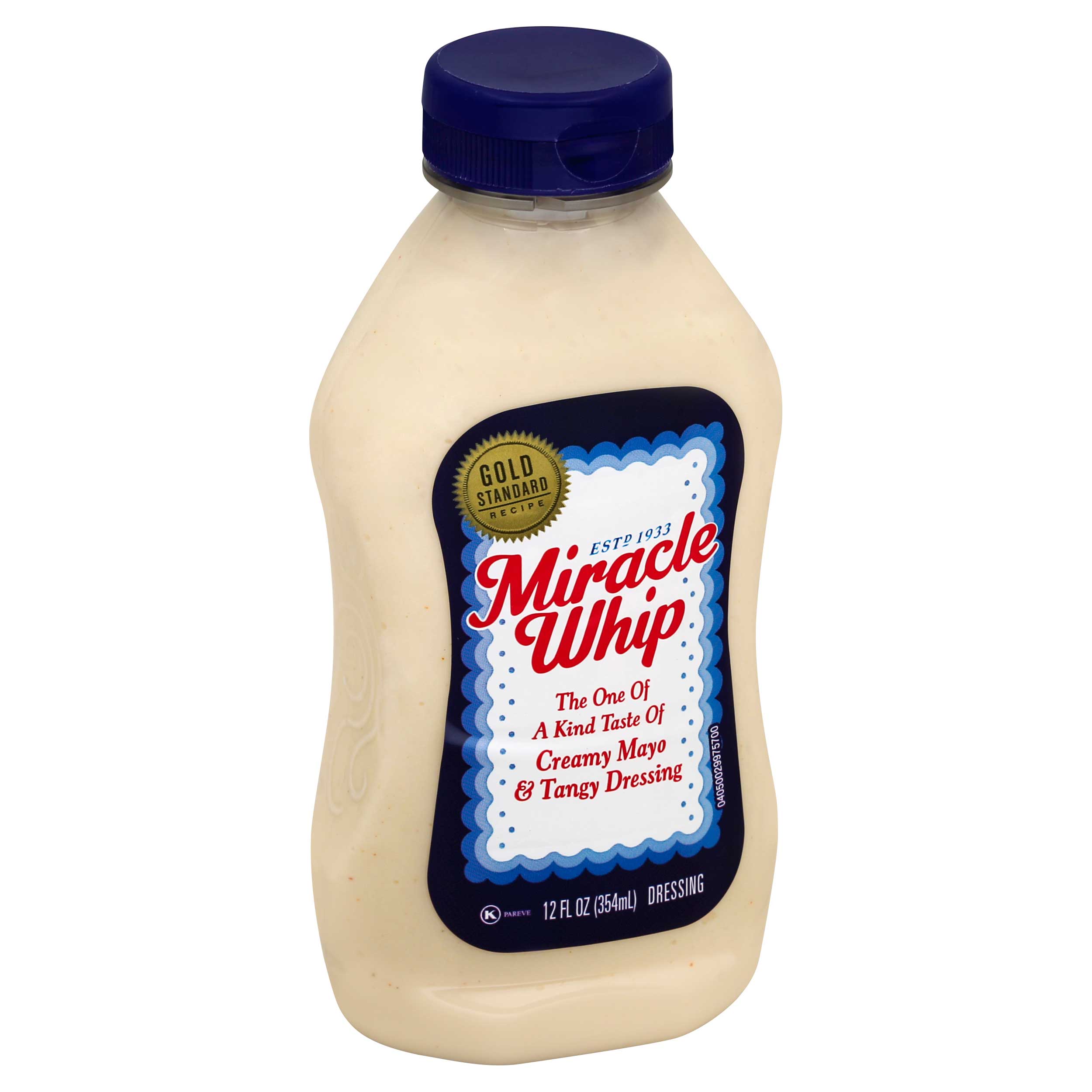 Kraft Miracle Whip Original Spoonable Mayonnaise, 12 Ounce -- 12 per ...