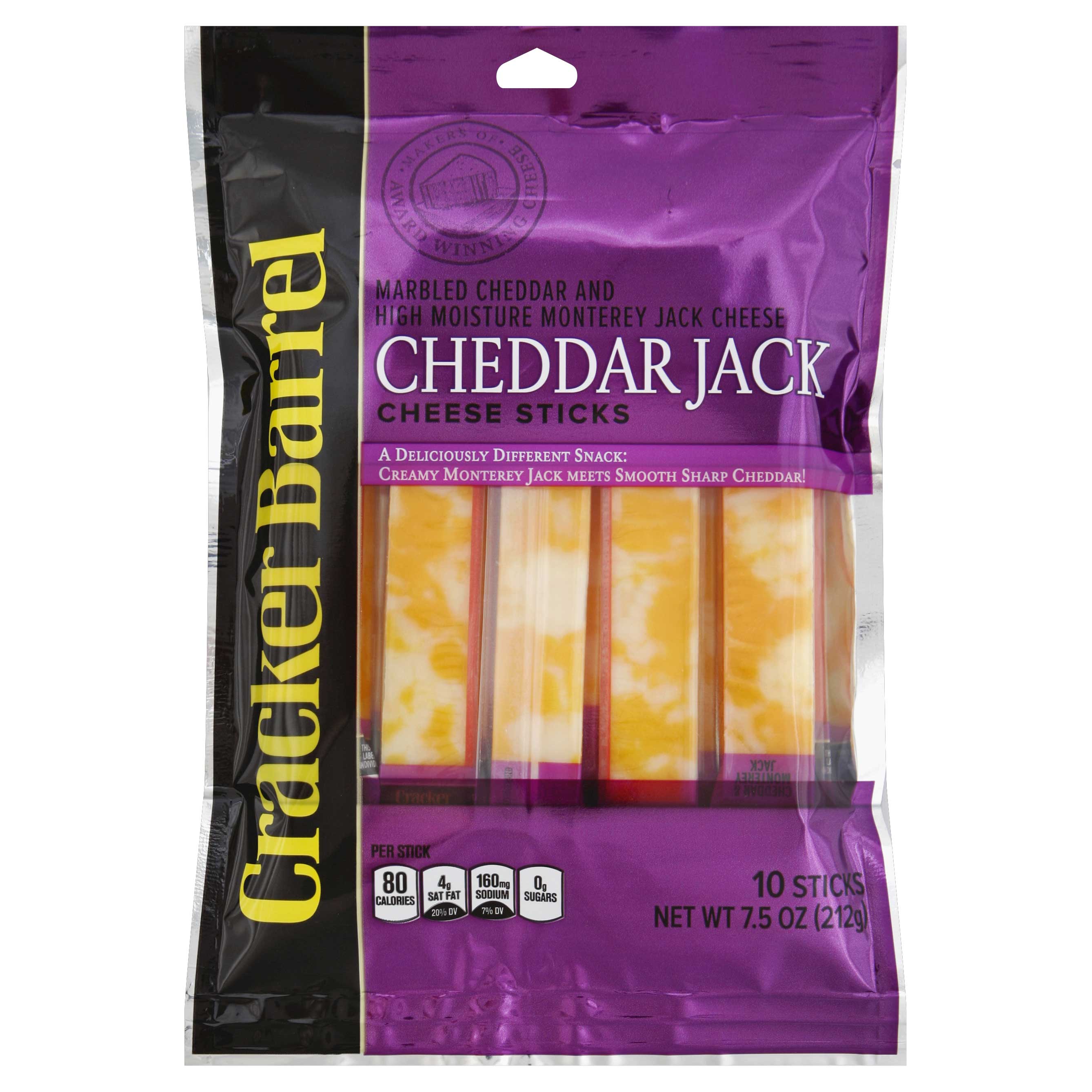 Cracker Barrel Monterey Jack Cheese Sticks Case | FoodServiceDirect