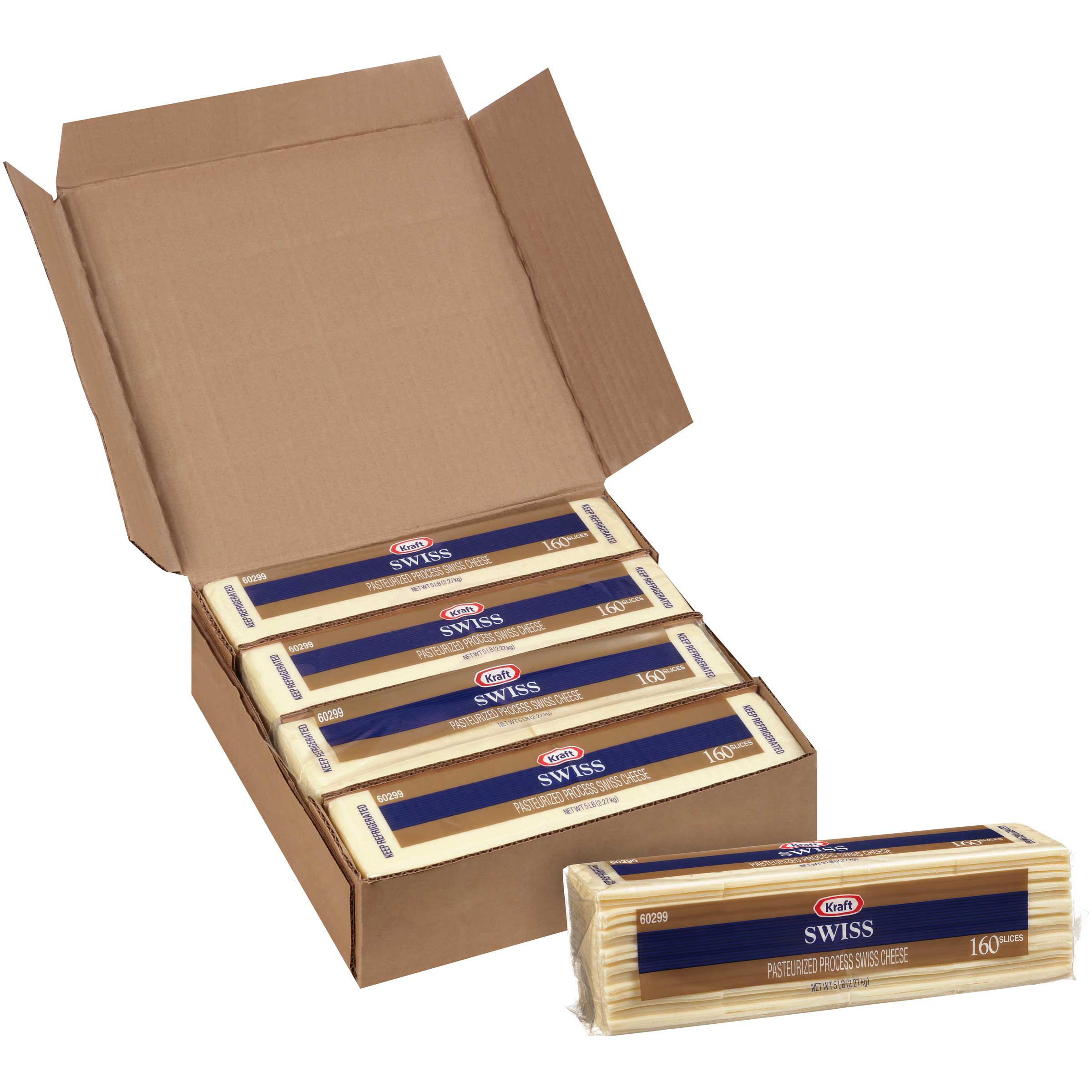Kraft Swiss Sliced Cheese Case | FoodServiceDirect