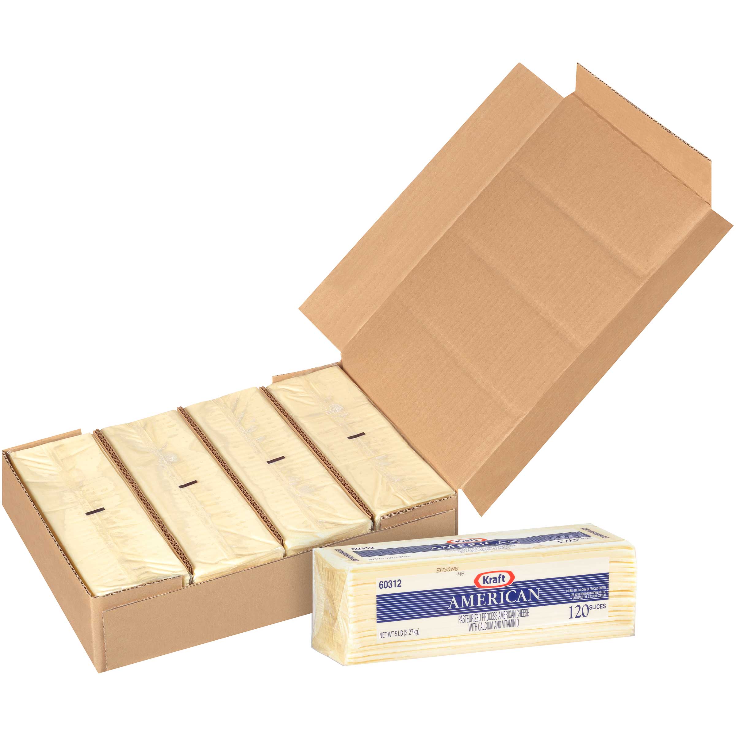 Kraft American Sliced White Cheese Case | FoodServiceDirect