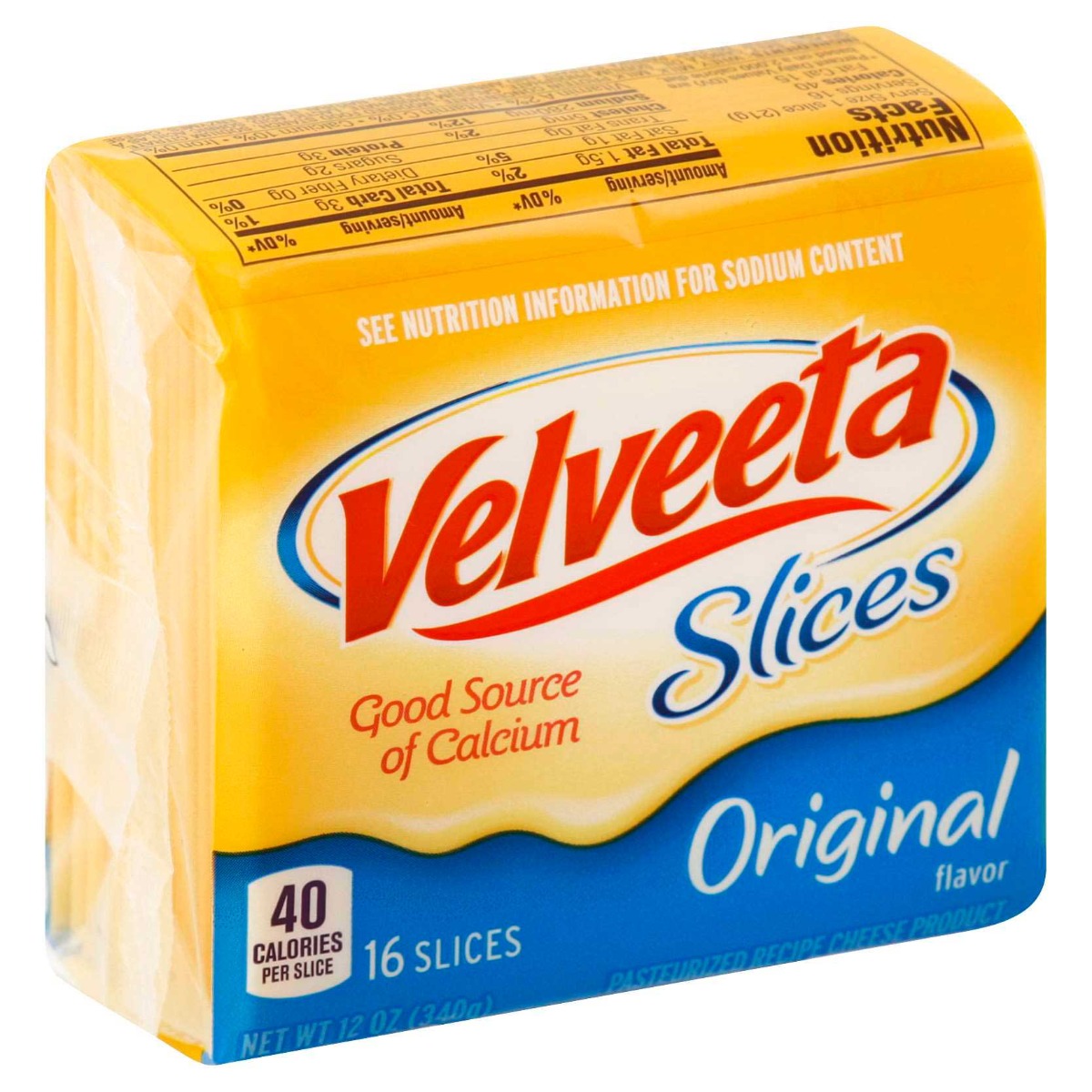 Kraft Velveeta Original Cheese Slices Case FoodServiceDirect