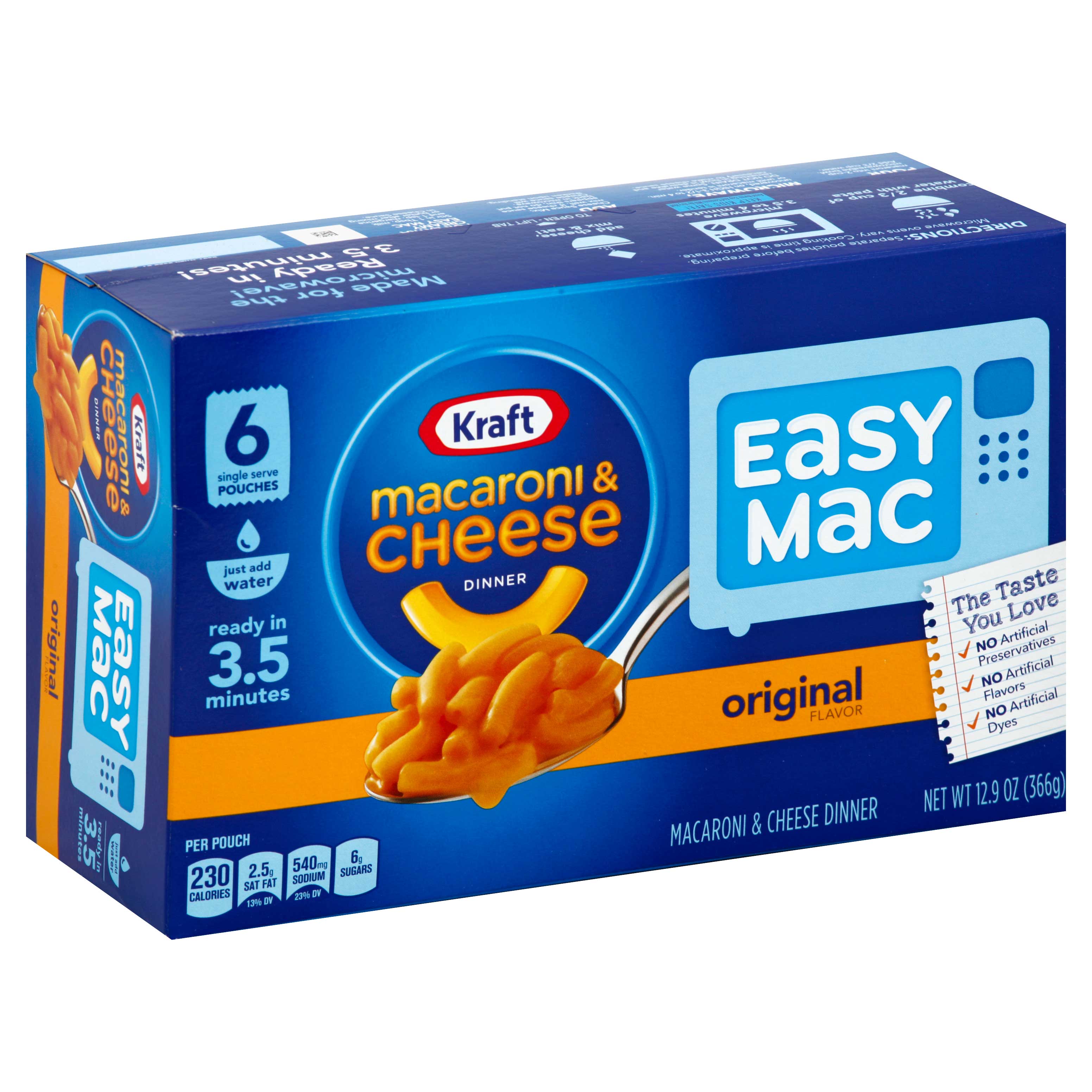 Kraft Macaroni And Cheese Single Serve Entree Case | FoodServiceDirect