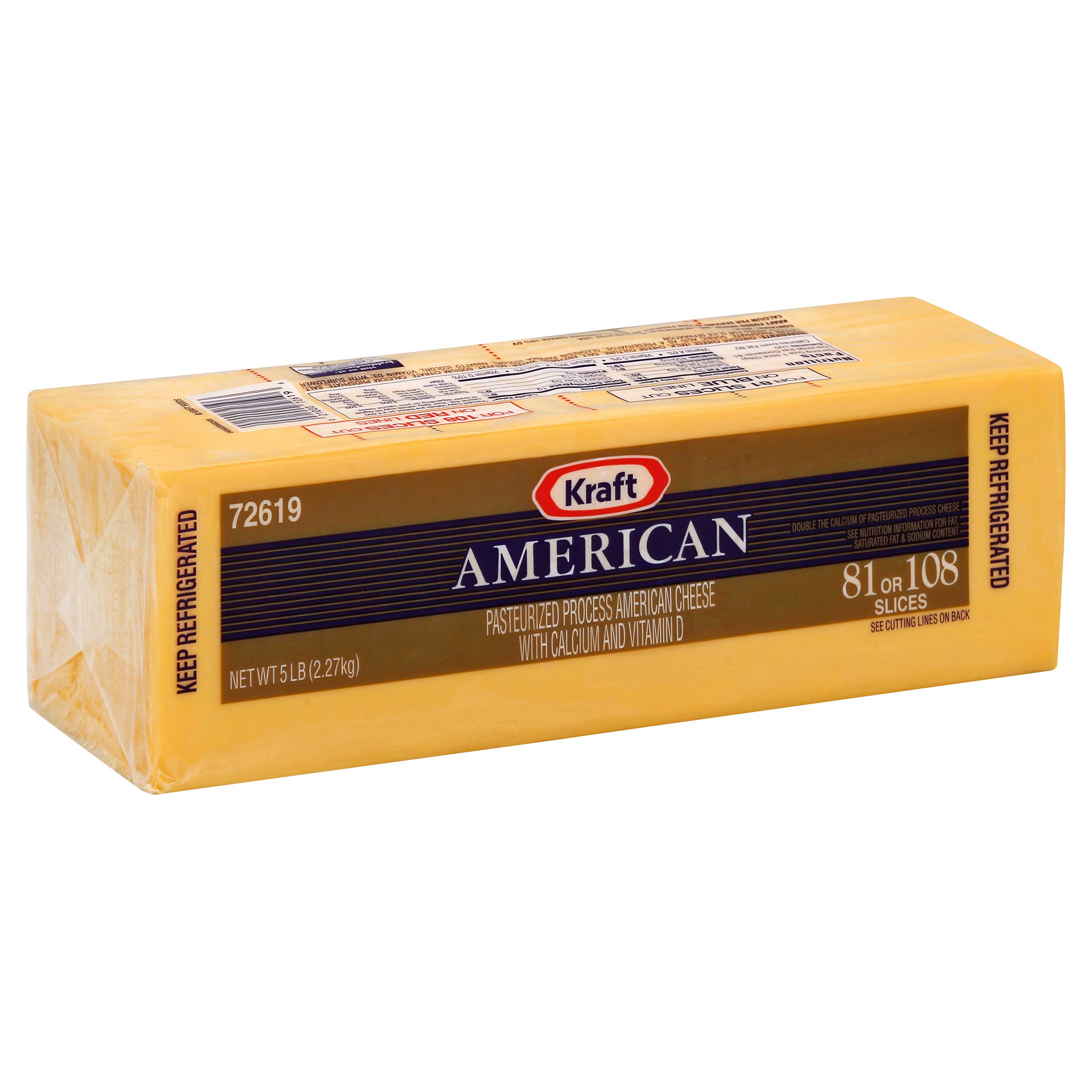 Kraft American Sliced Ribbon Cheese Case | FoodServiceDirect