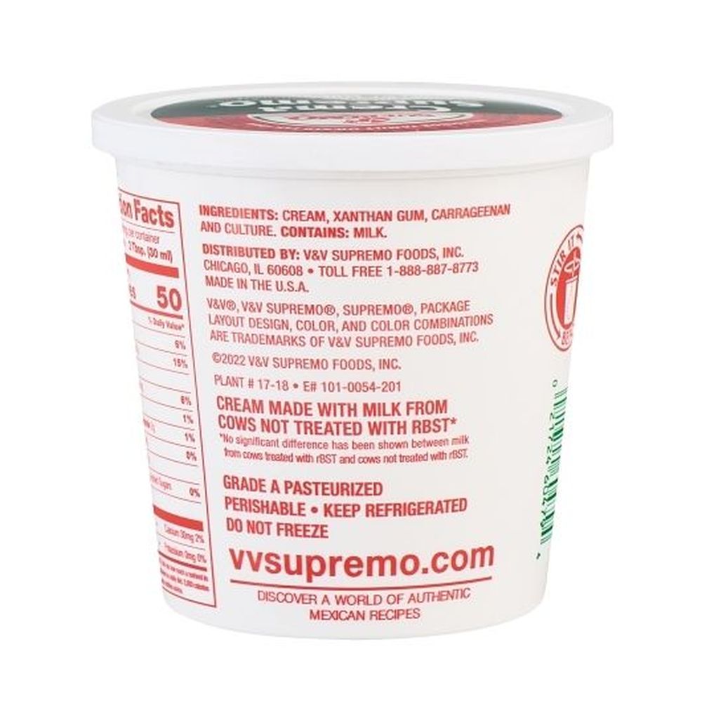 Supremo Crema Supremo Cultured Sour Cream Case | FoodServiceDirect