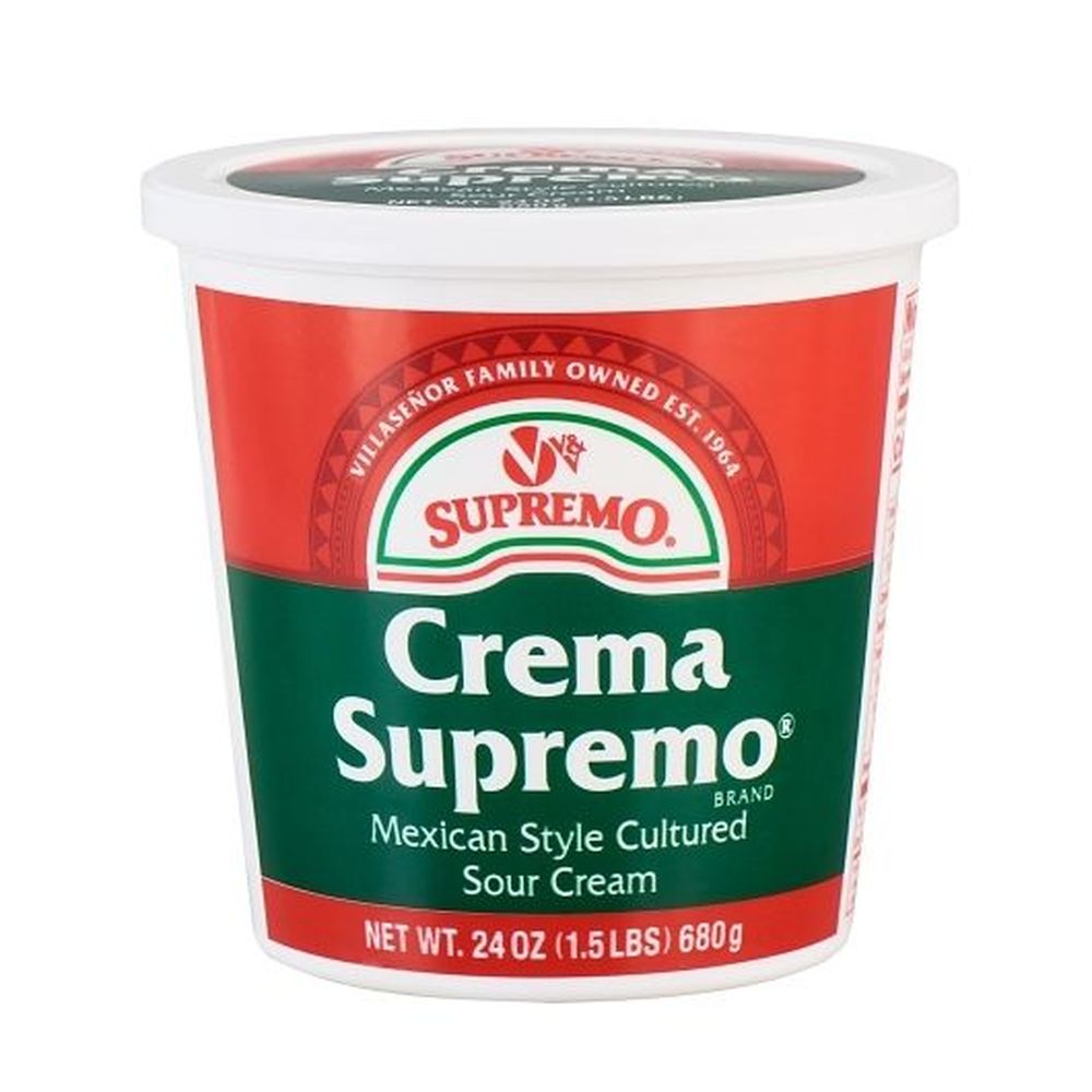 Supremo Crema Supremo Cultured Sour Cream Case | FoodServiceDirect