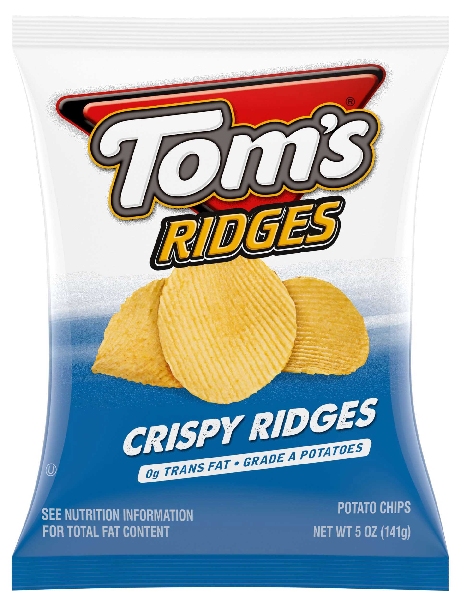 Toms Crispy Ridges Potato Chips | FoodServiceDirect
