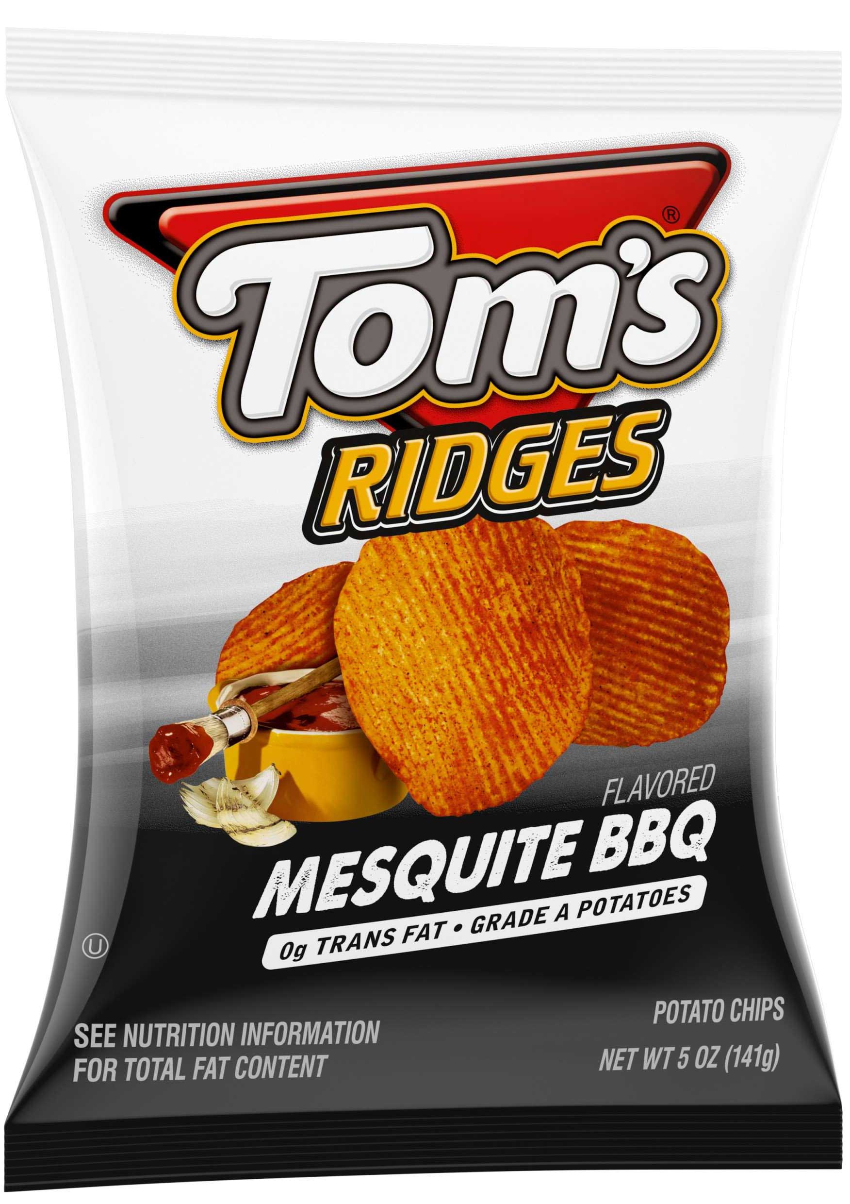 Toms Ridges Mesquite BBQ Potato Chips Case | FoodServiceDirect