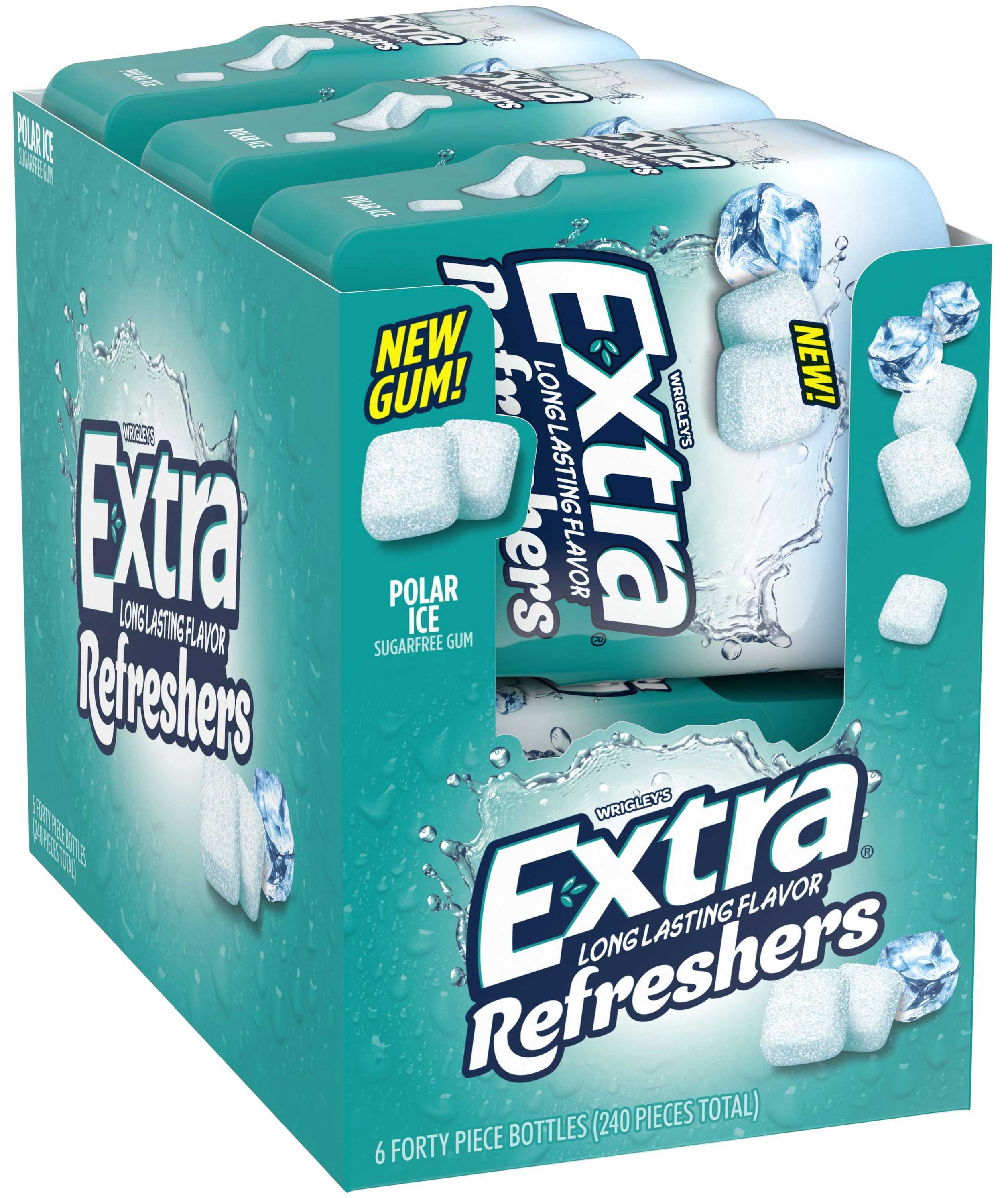 Wrigleys Extra Refreshers Polar Ice Chewing Gum, 40 count per pack ...