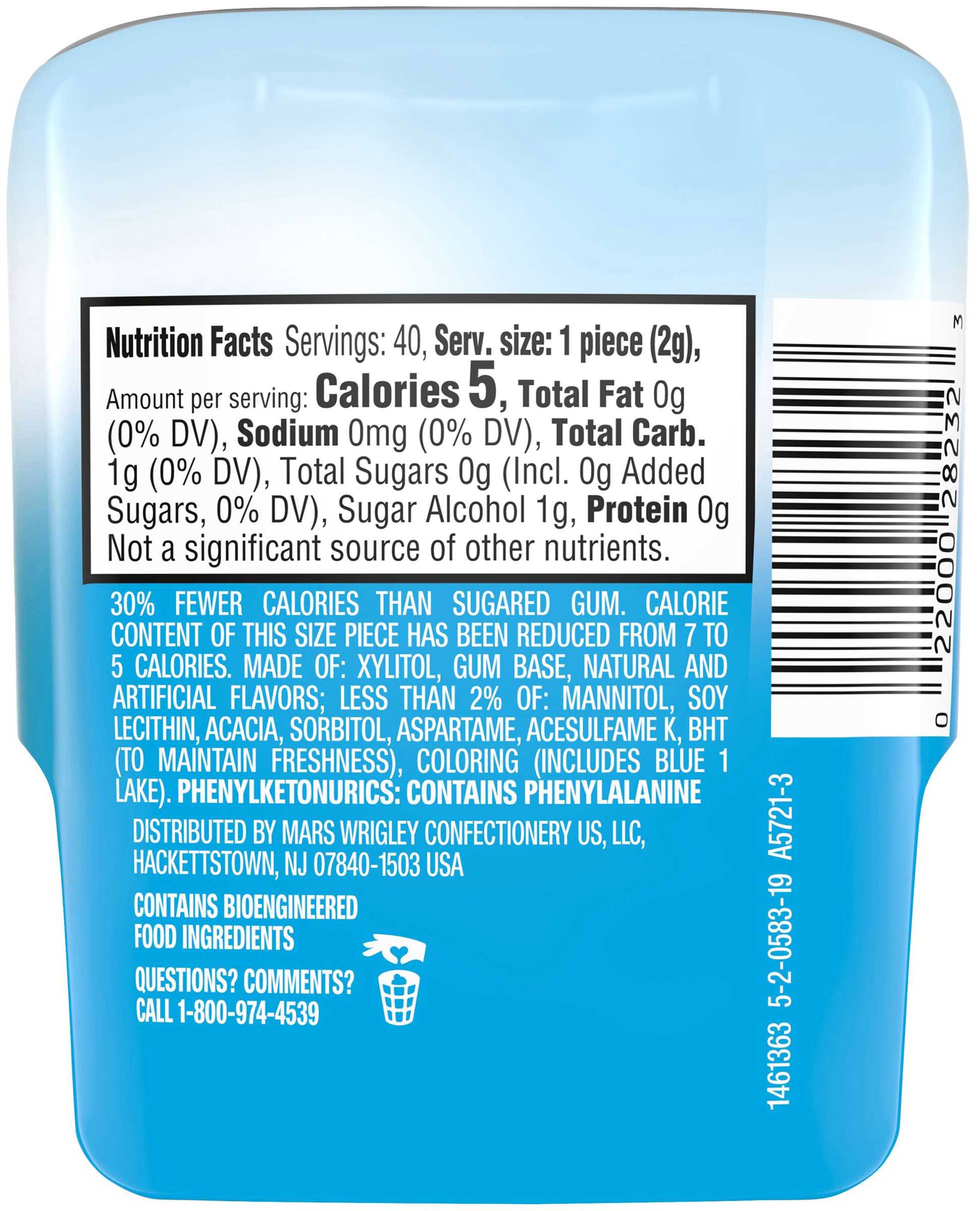 Extra Refreshers Mint Mix Sugarfree Gum Case | FoodServiceDirect