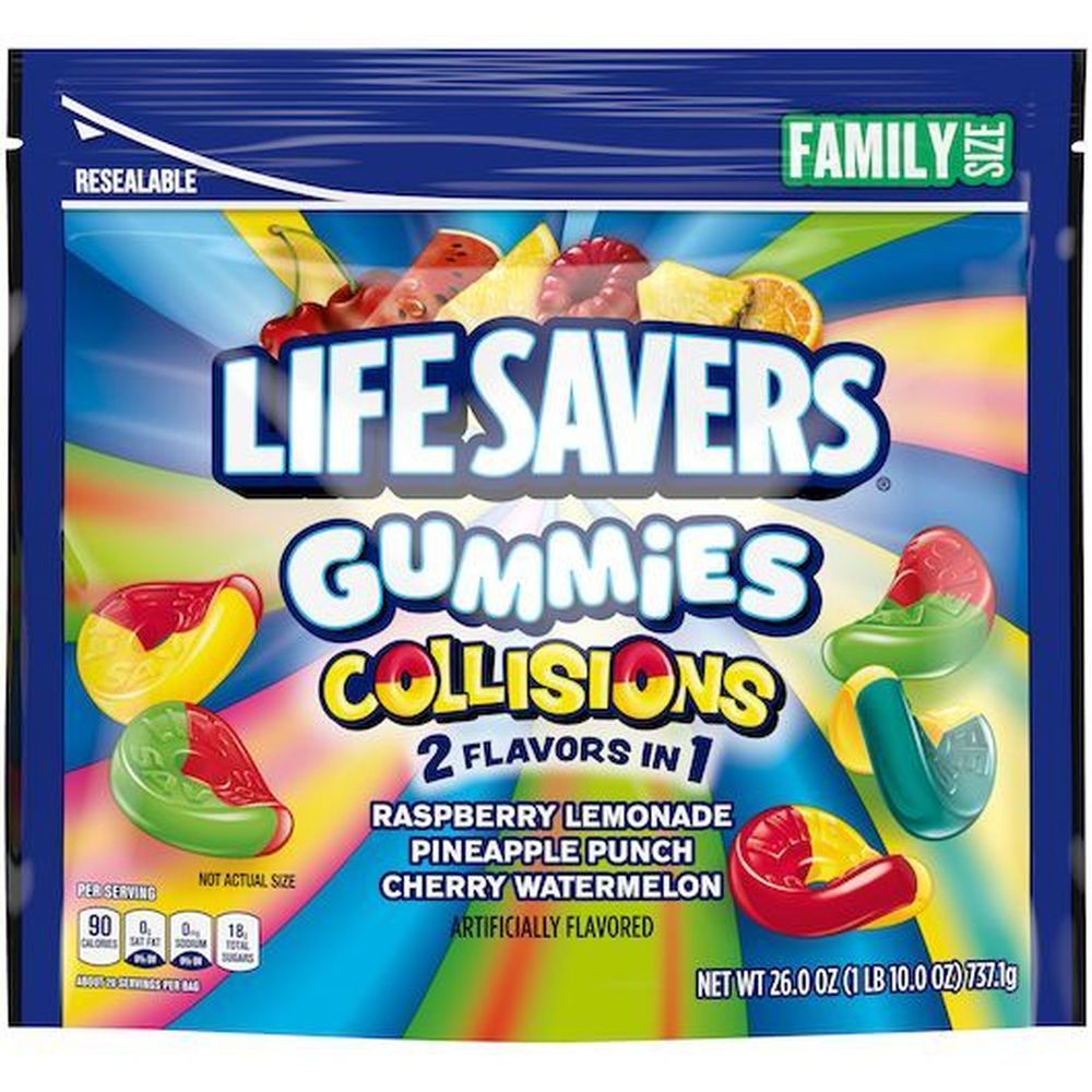 Lifesavers Collisions Gummies, 26 Ounce Stand Up Pouch -- 6 per case