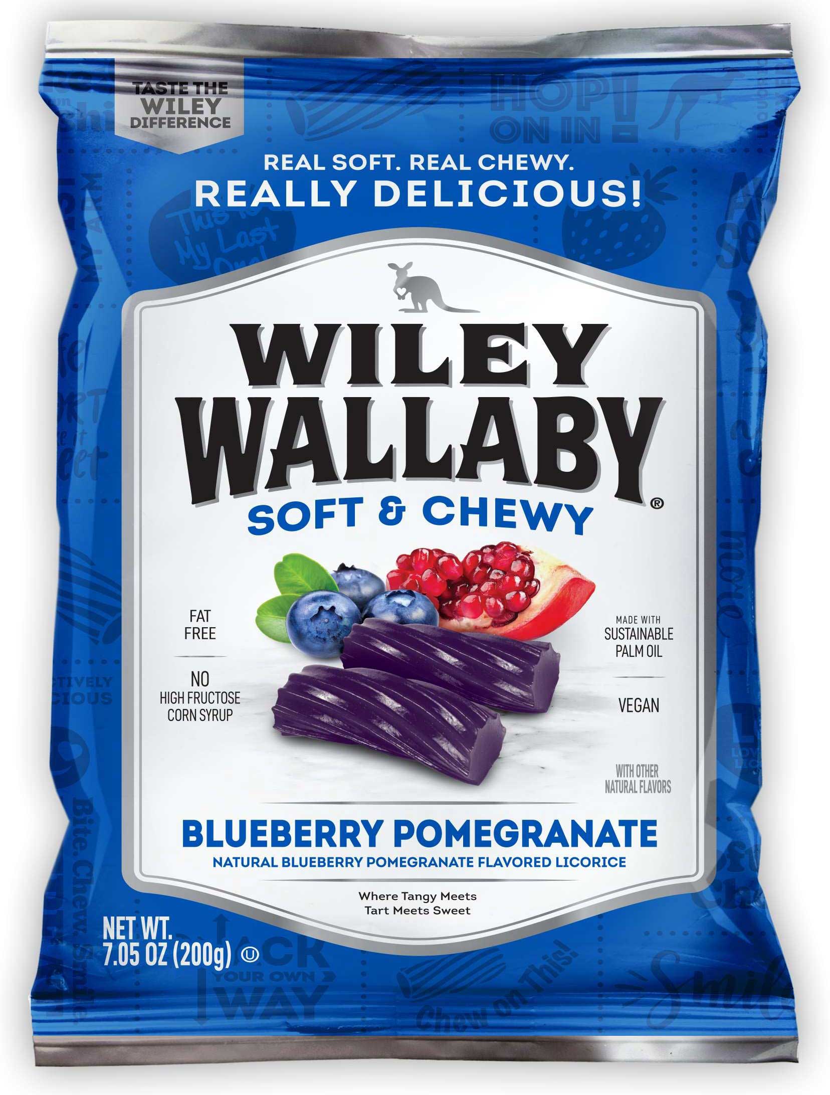 Wiley Wallaby Blueberry Pomegranate Licorice Candy, 7.05 Ounce -- 12 ...