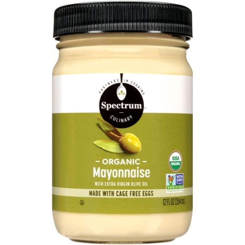 Spectrum Culinary Organic Mayonnaise with Extra Virgin Olive Oil, 12 ...