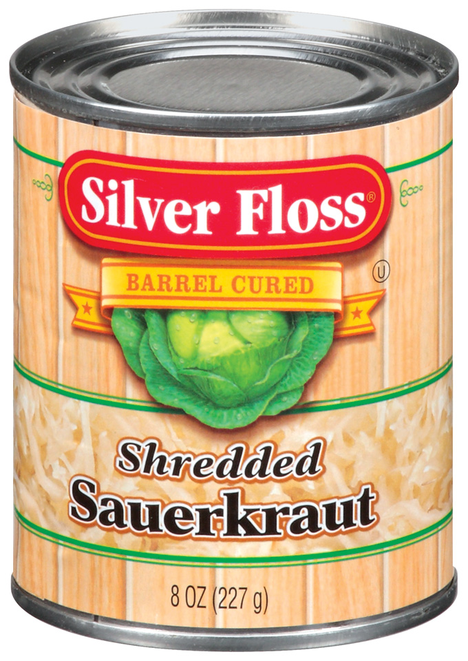 Silver Floss Shredded Sauerkraut, 8 Ounce -- 24 per case.