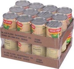 Silver Floss Shredded Sauerkraut Case | FoodServiceDirect
