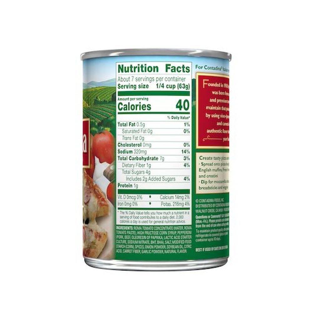Contadina Roma Style Pepperoni Pizza Sauce | FoodServiceDirect