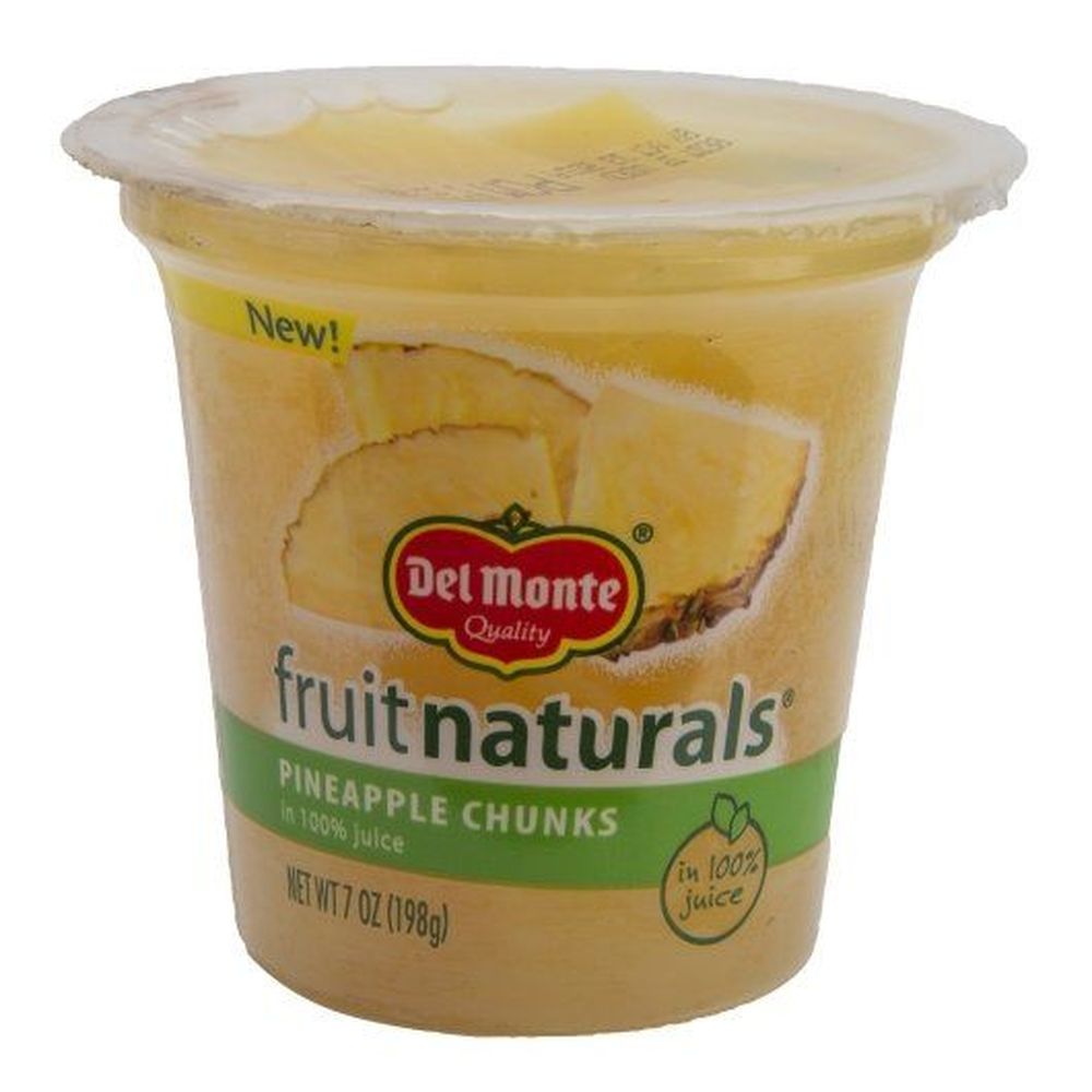Del Monte Fruit Naturals Pineapple Chunks in 100 Percent Juice, 7 Ounce ...