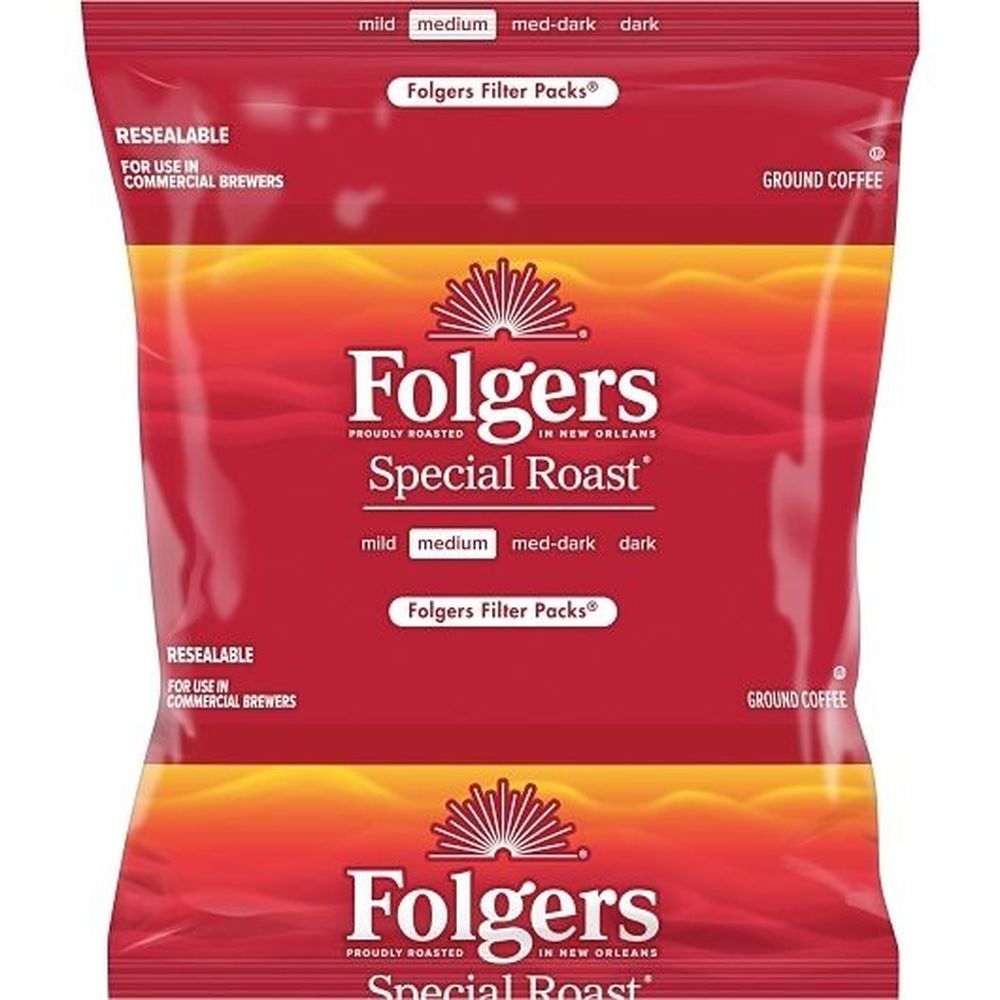 Folgers Caffeine Regular Special Roast Ground Coffee - Filter Pack, 0.8 ...