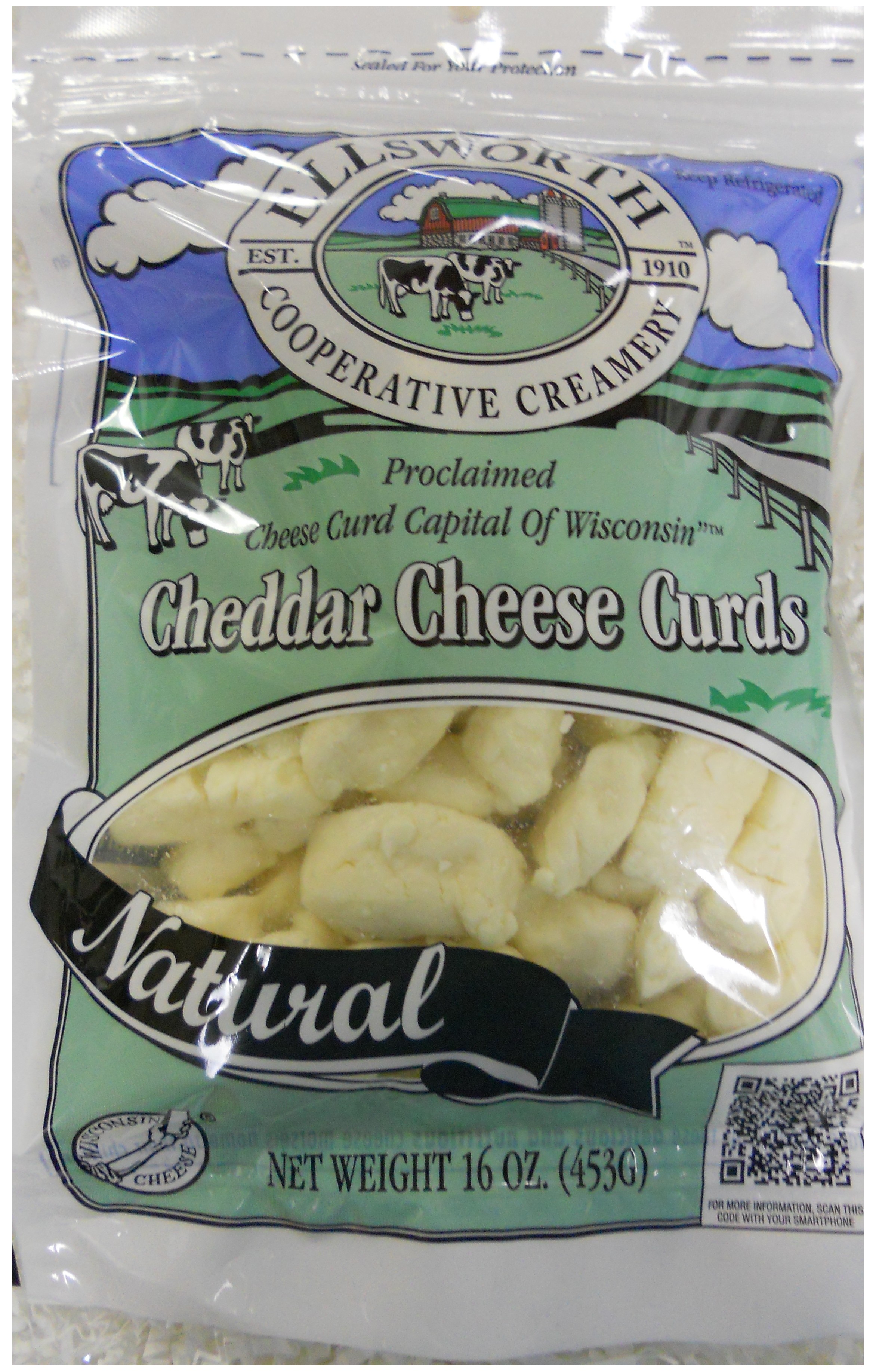 Ellsworth Farmer Certified White Cheddar Cheese Curd, 16 Ounce -- 8 per ...