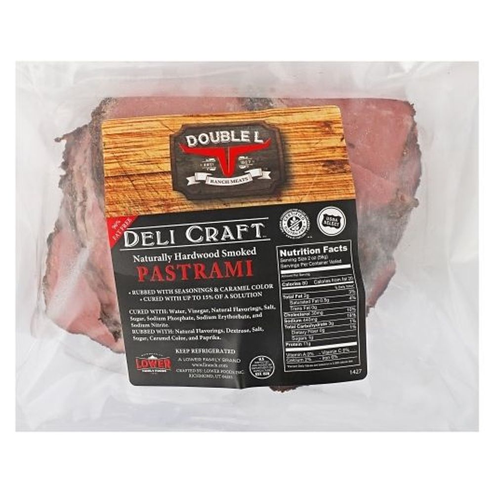 Double L Ranch Sliced Flat 15 Percent Pastrami, 2.5 Pound -- 4 per case
