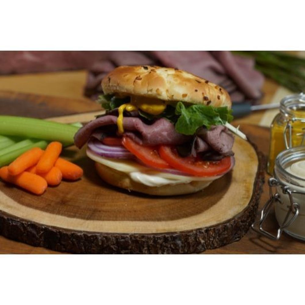 Double L Ranch Open Oven Roasted Sliced Split Roast Beef Bottom Round ...