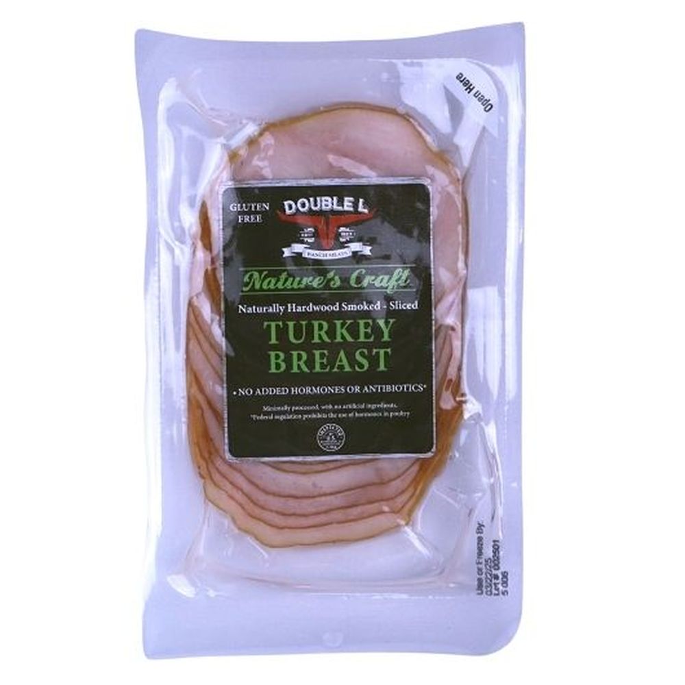 Double L Ranch Sliced Natural Turkey Breast, 6 Ounce - 14 per case