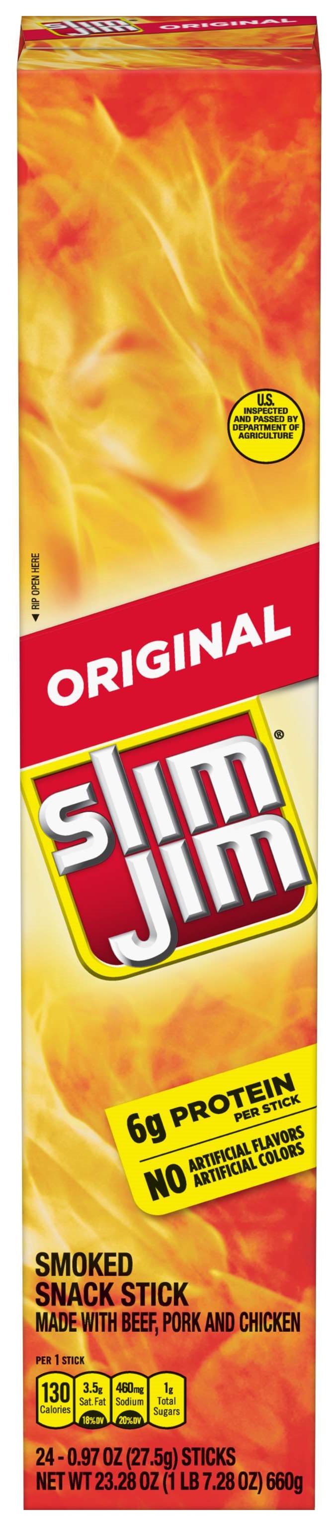 Slim Jim Giant Meat Smoked Snack Stick Case | FoodServiceDirect