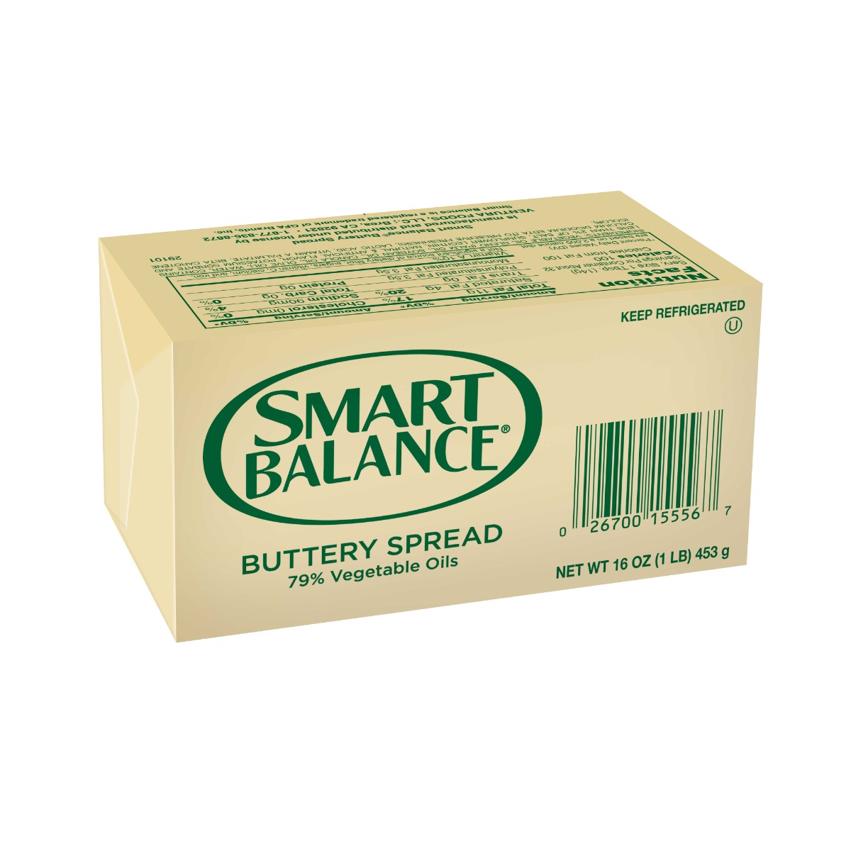 Smart Balance 79 Percent Vegetable Oil Buttery Spread, 1 Pound -- 30 ...