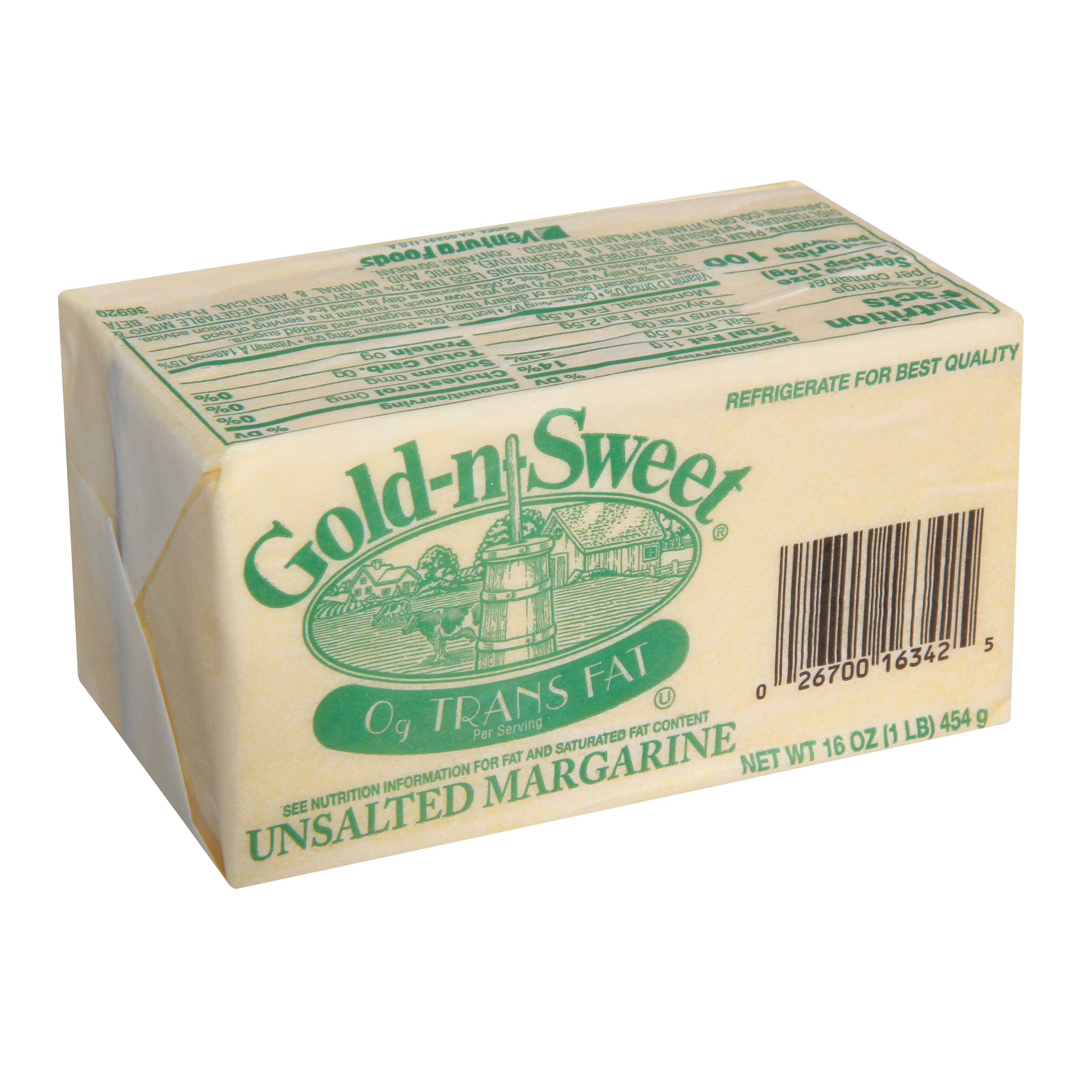 Gold n Sweet Unsalted Margarine Case | FoodServiceDirect