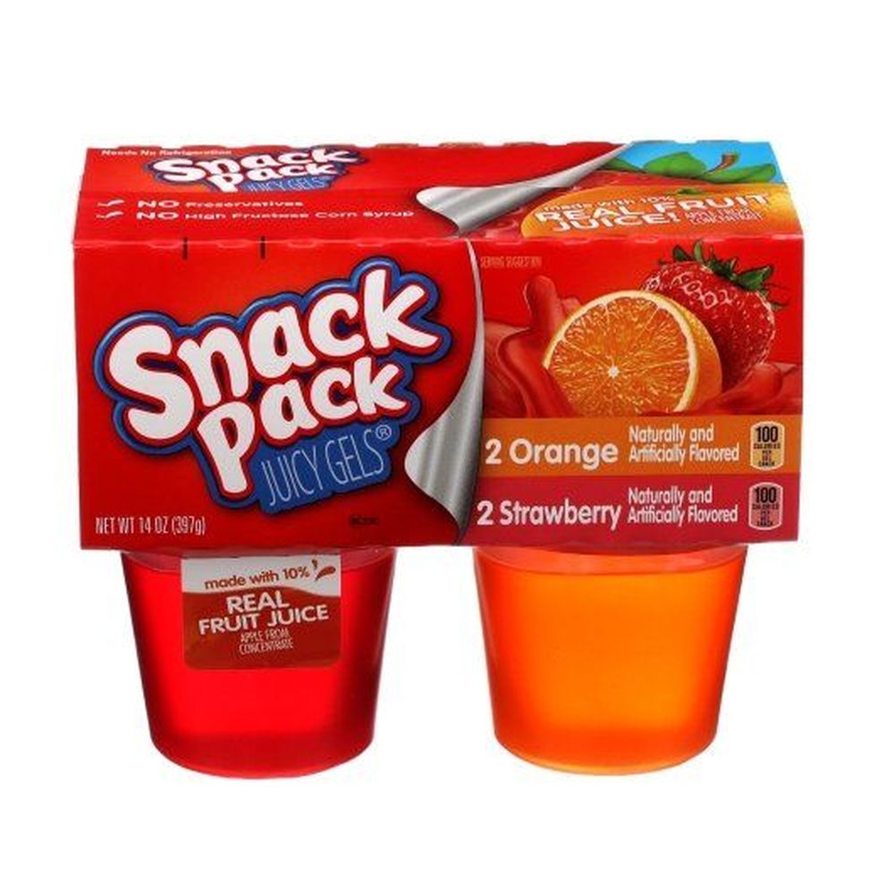 Snack Pack Orange Strawberry Gel Case | FoodServiceDirect