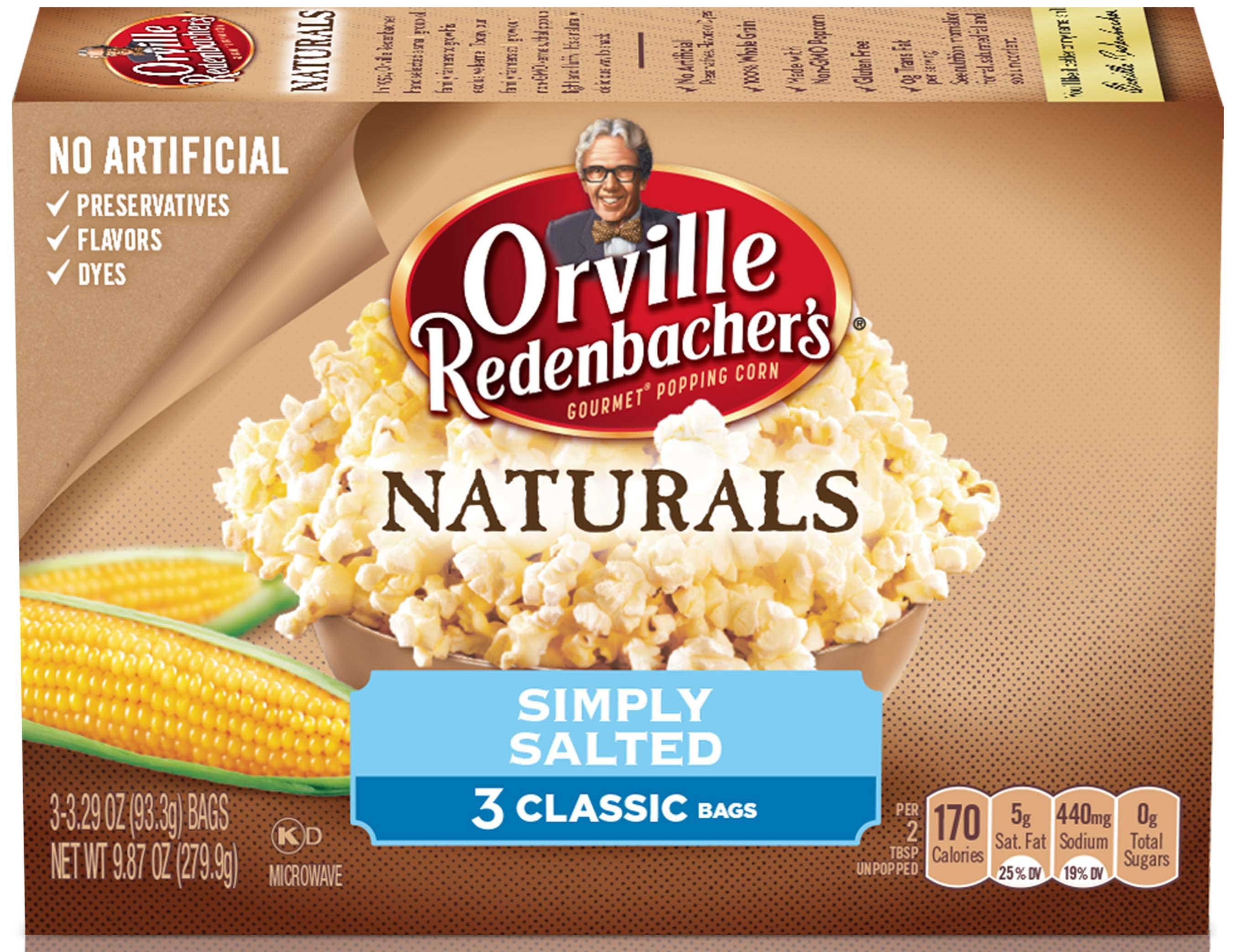 Orville Redenbachers Salted Microwave Popcorn Case | FoodServiceDirect