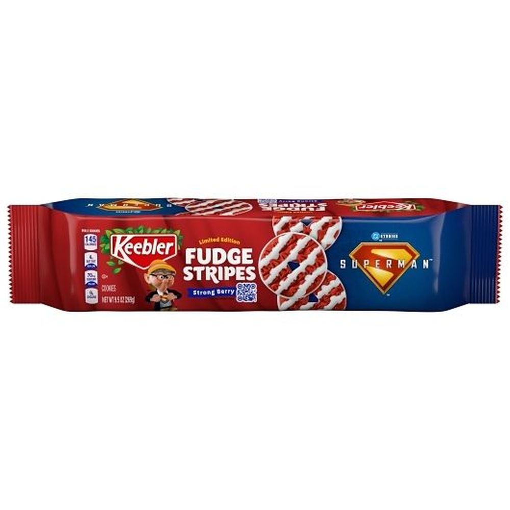 Keebler Superman Strong Berries Fudge Stripes Cookies - Pantry Pack, 9. ...