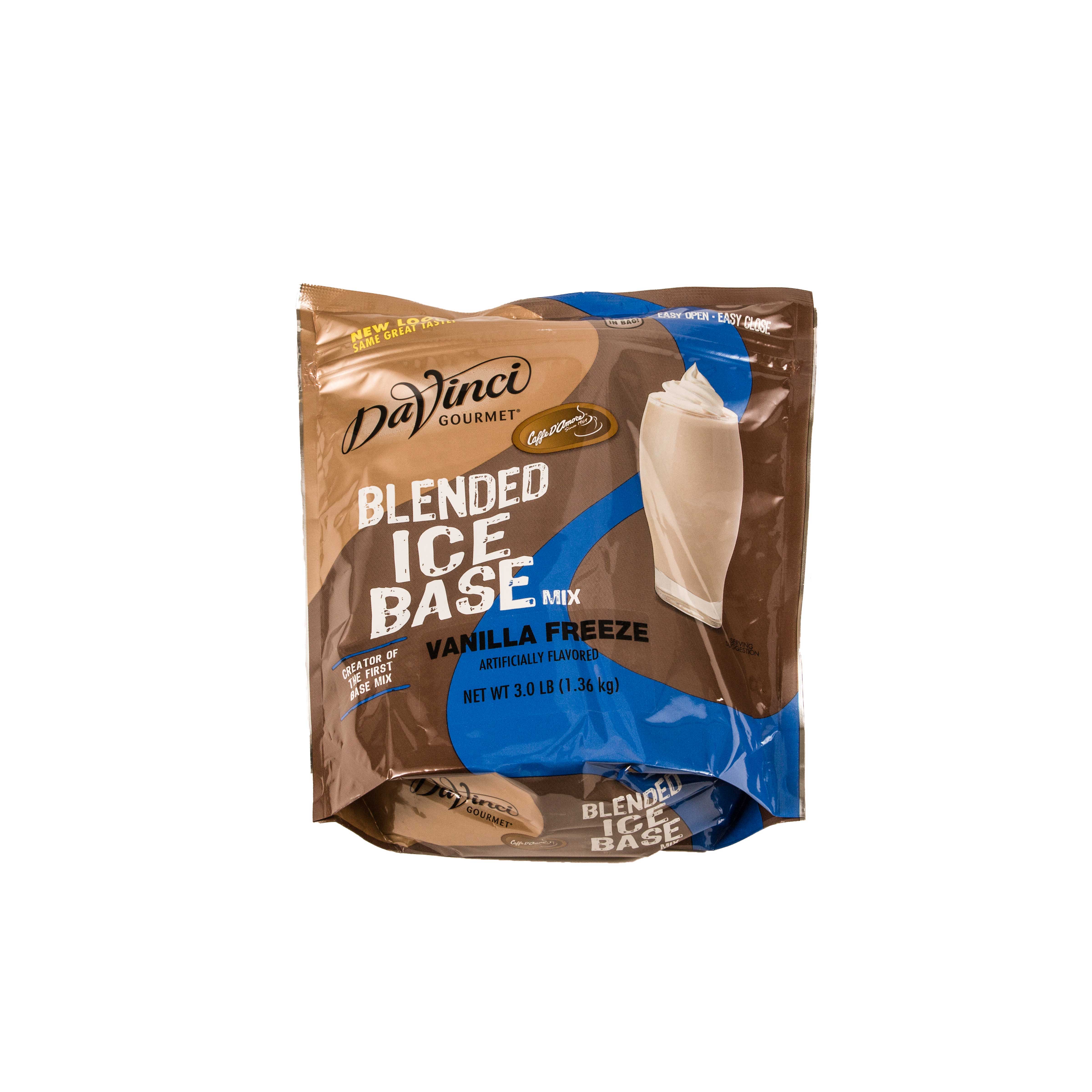 DaVinci Gourmet Vanilla Frappe Freeze Blended Ice Base Mix, 3 Pound ...