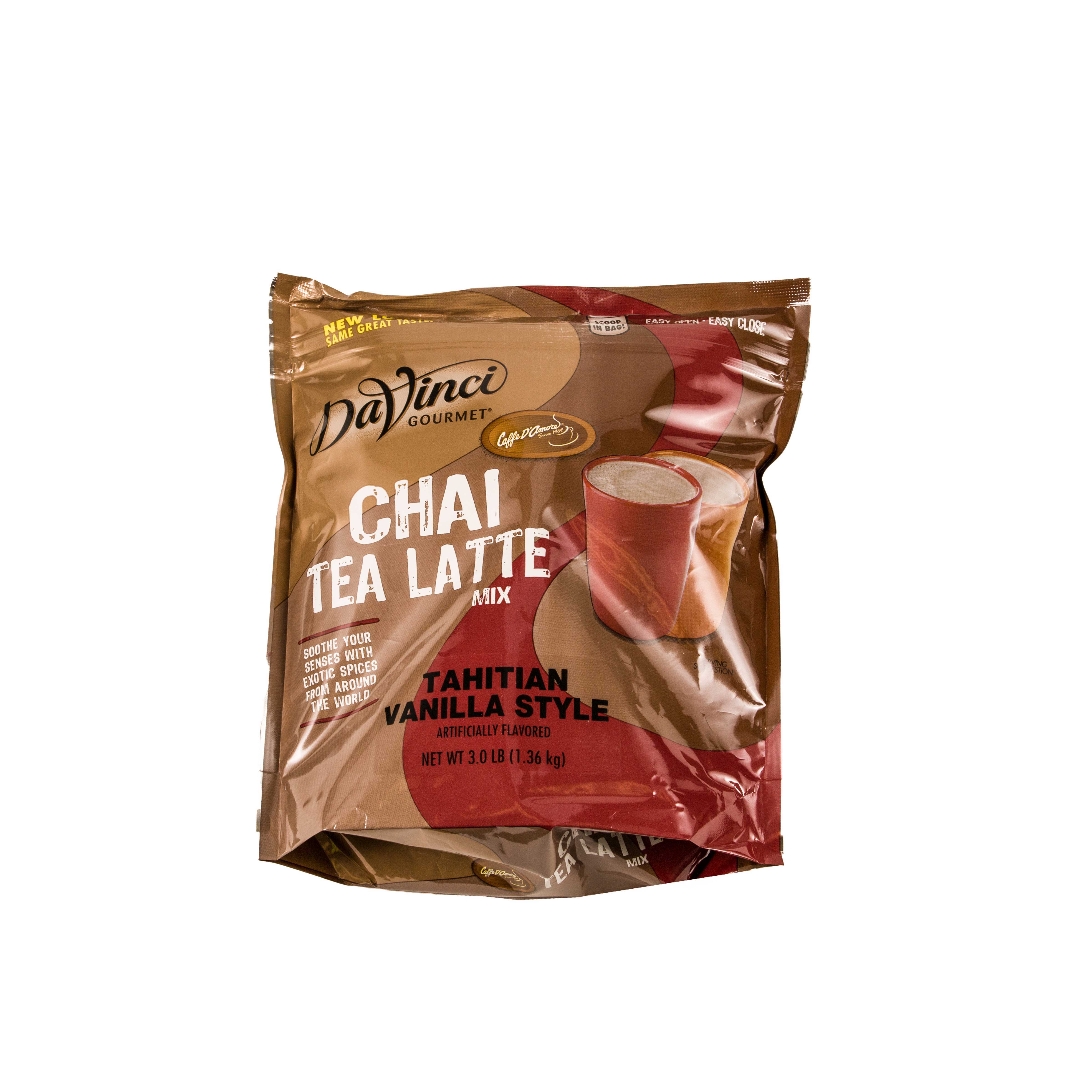 DaVinci Gourmet Tahitian Vanilla Chai Tea Latte Mix, 3 Pound -- 5 per case.