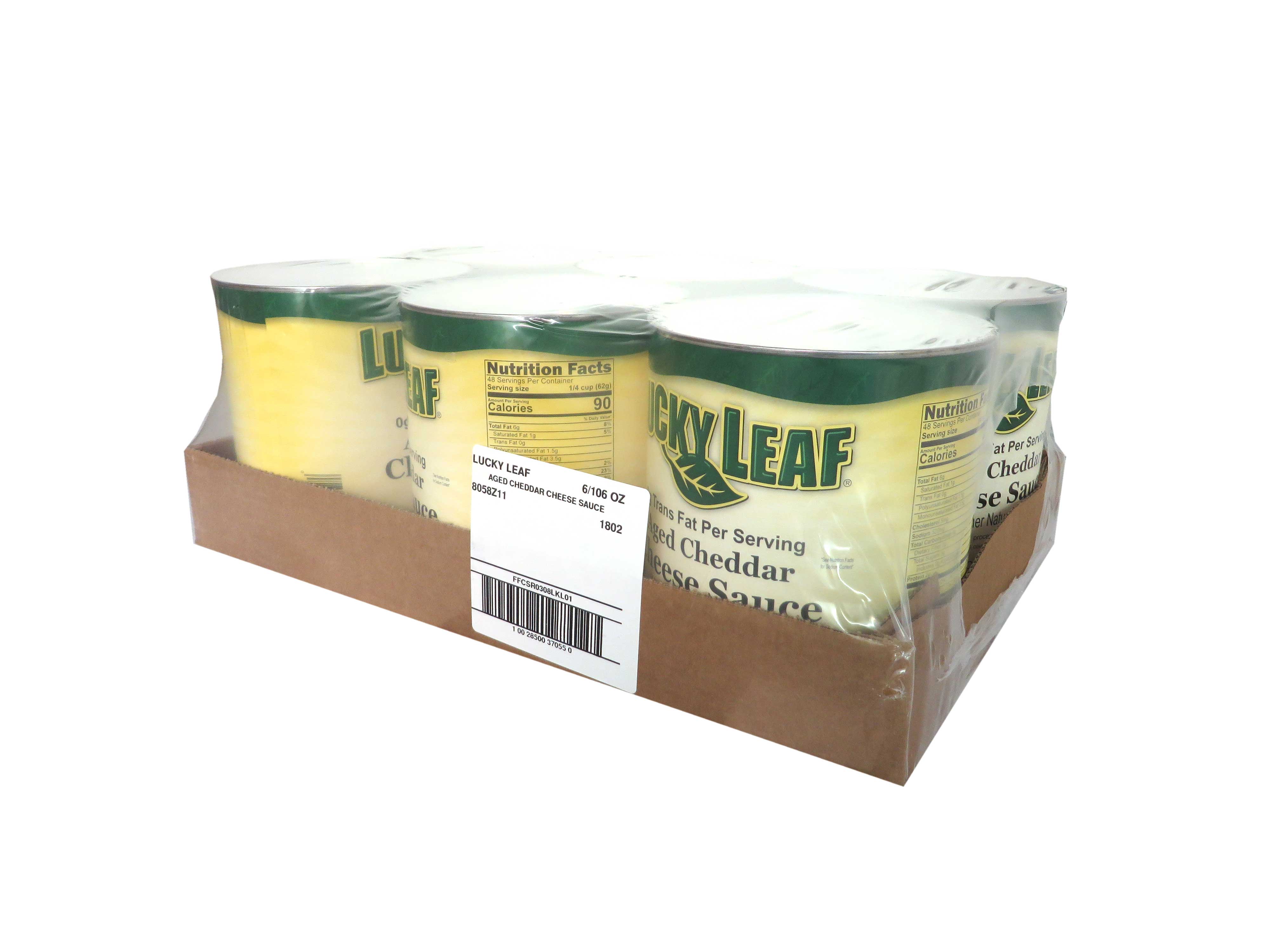 Knouse Foods Lucky Leaf Aged Cheddar Cheese Sauce, 106 Ounce -- 6 per case.