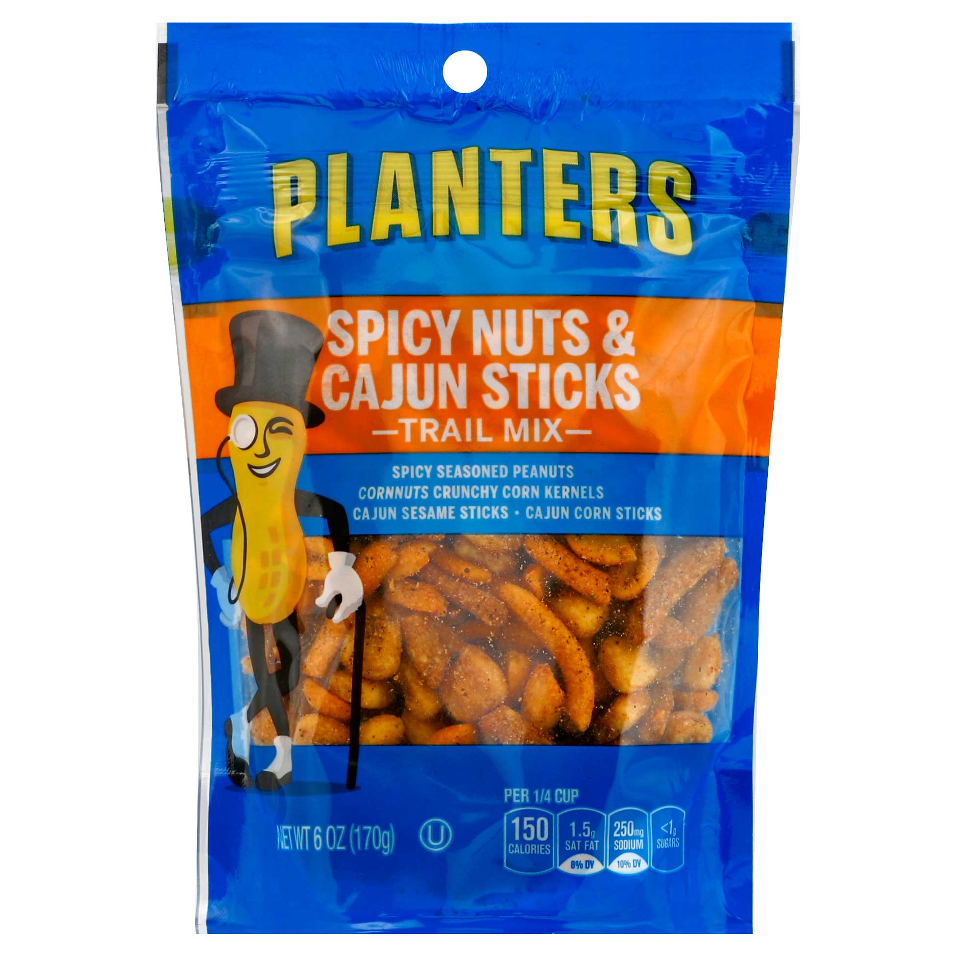 Planters Trail Mix Cajun Stick Spicy Nuts, 6 Ounce -- 12 Case ...