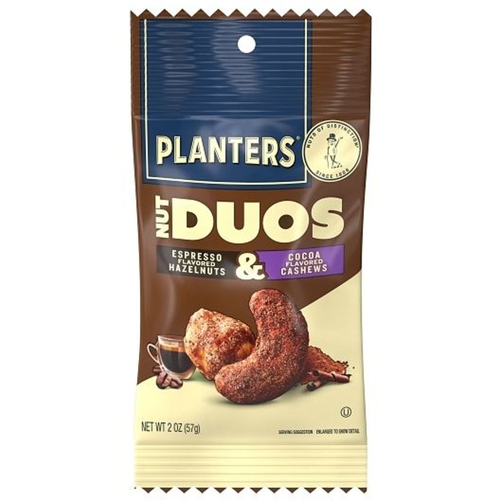 Planters Nut Duos Cocoa Bean Cashew Espresso Hazelnut, 2 Ounce - 60 per ...