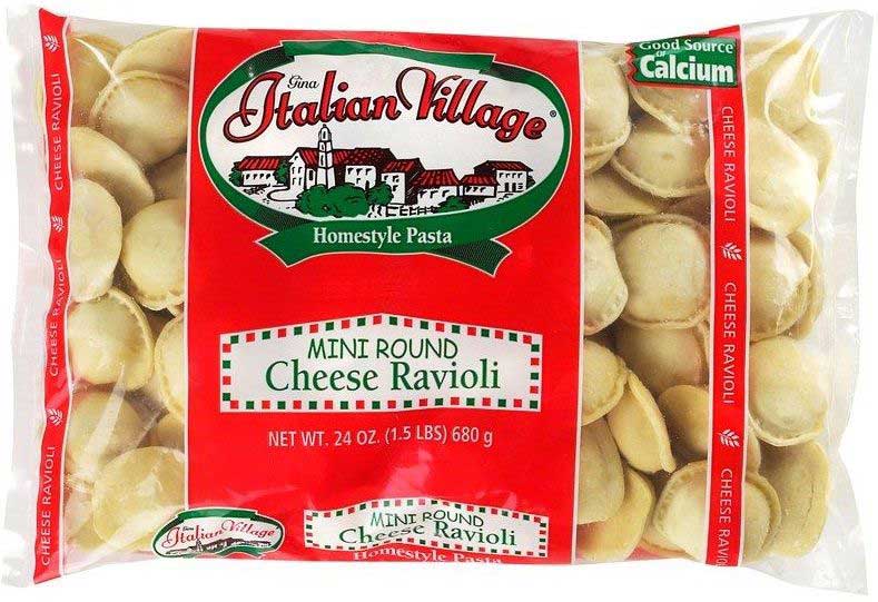 Italian Village Mini Round Cheese Ravioli, 12 Ounce -- 24 per case ...