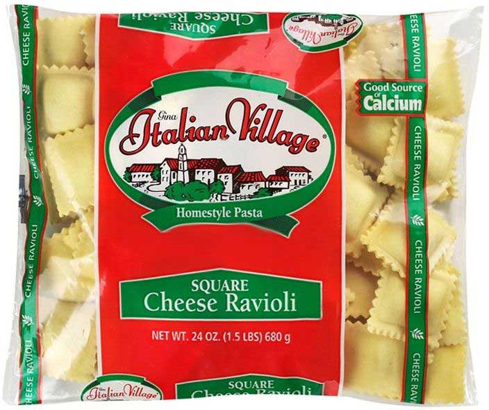 Italian Village Square Cheese Ravioli | FoodServiceDirect