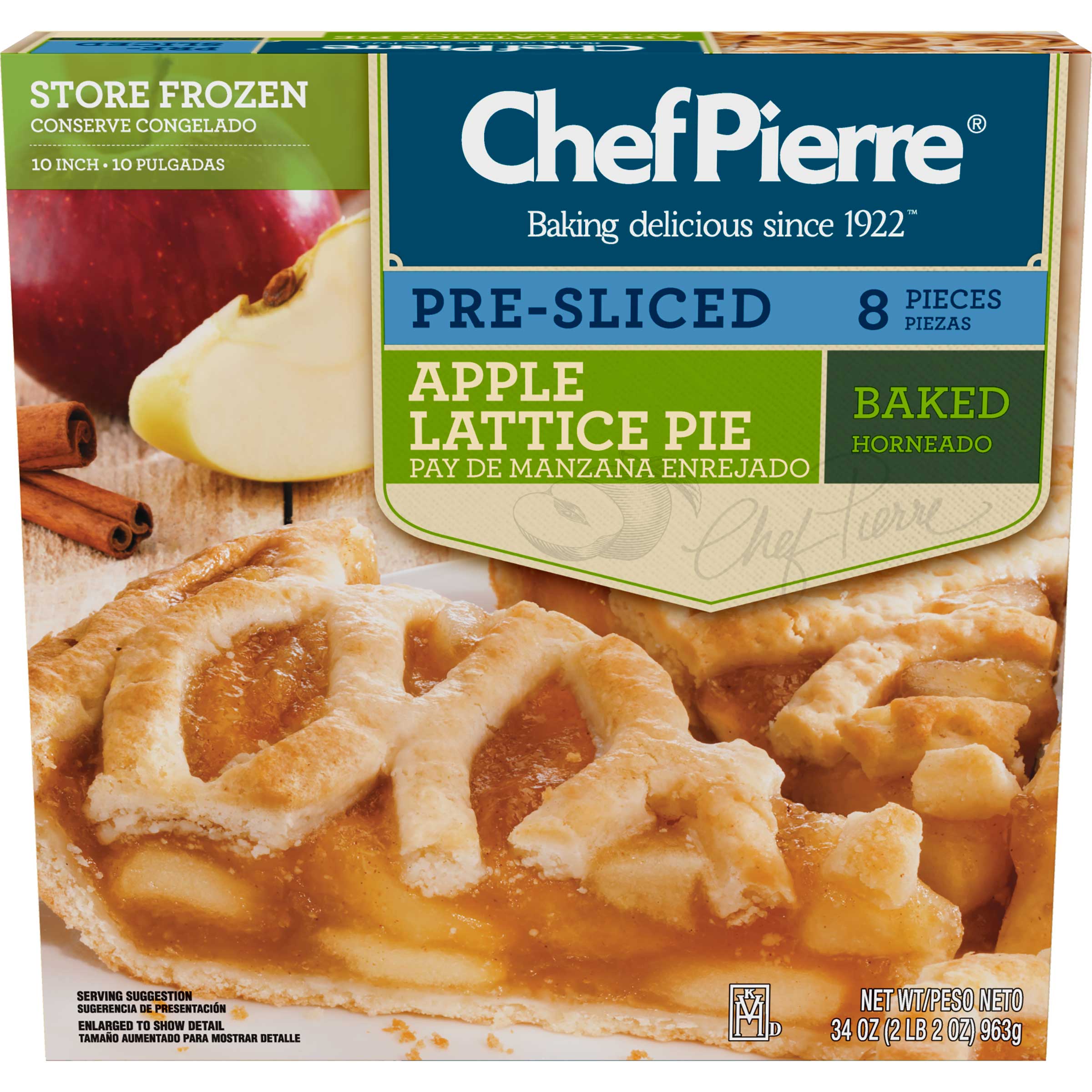 Chef Pierre Pre-Sliced Apple Lattice Pie Case | FoodServiceDirect