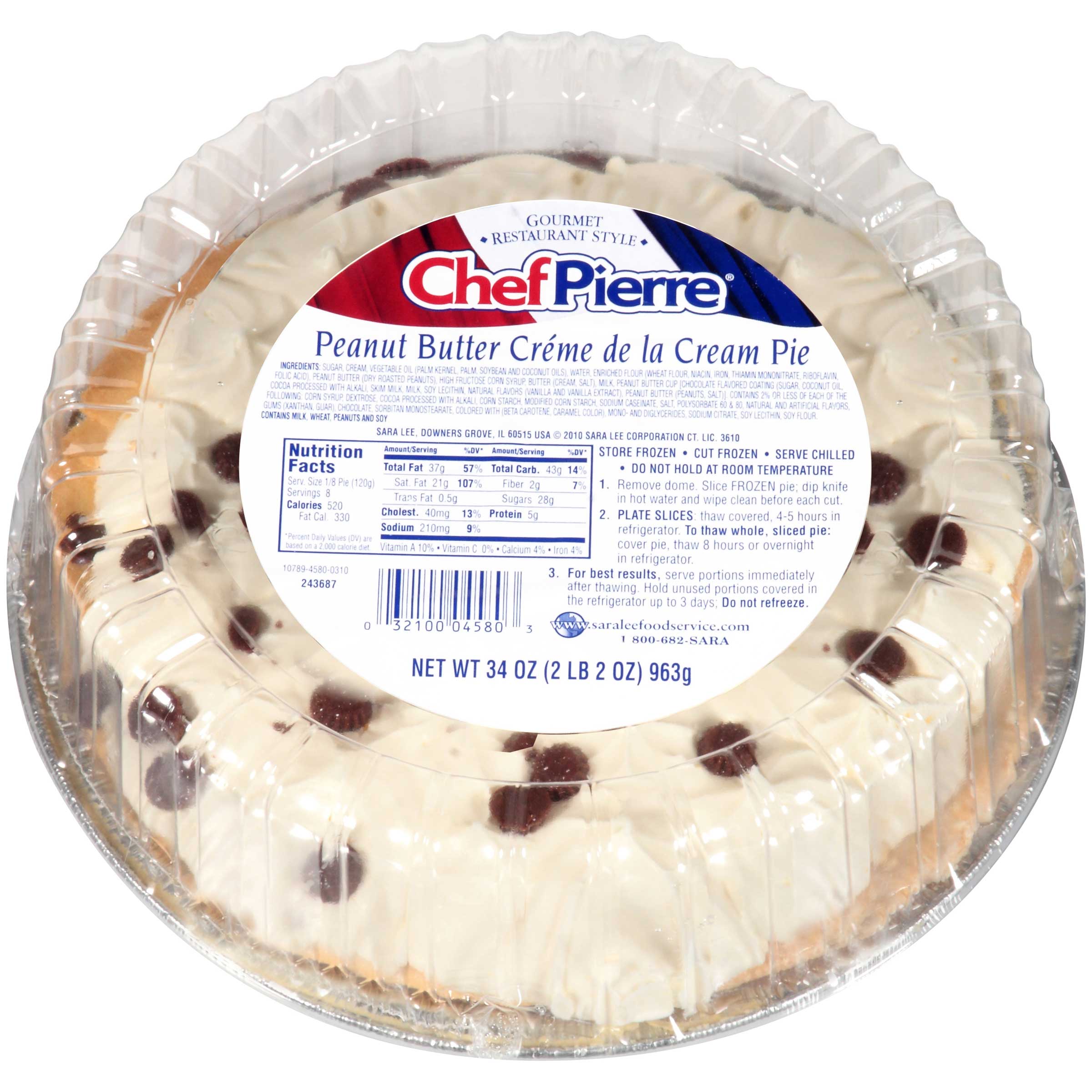 Sara Lee Chef Pierre Chocolate and Peanut Butter Pie Case ...